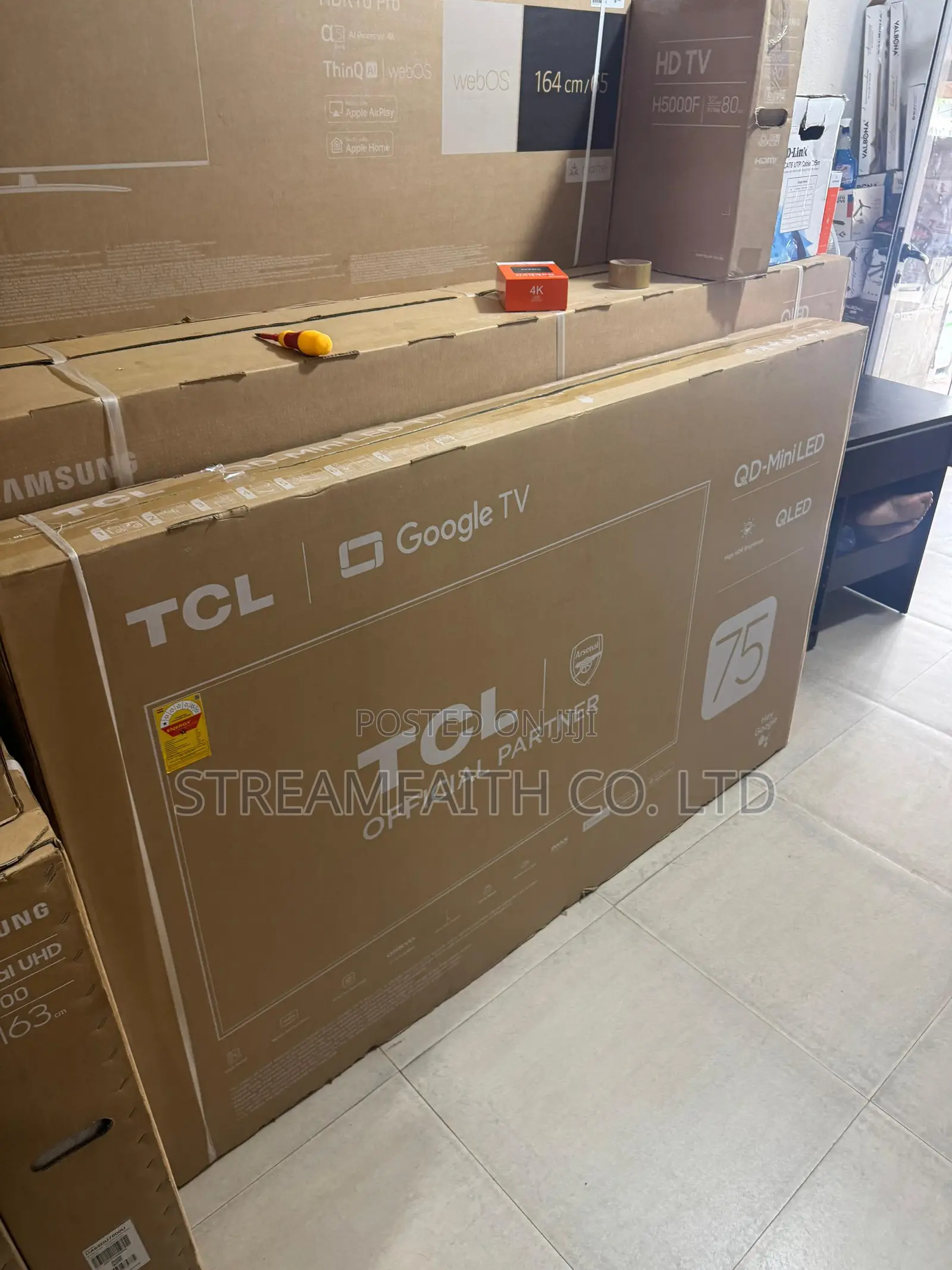 Tcl 75′′ Qd-mini Led 4k 75c6k Premium Tv, 144hz Native Refresh Rate, in ...