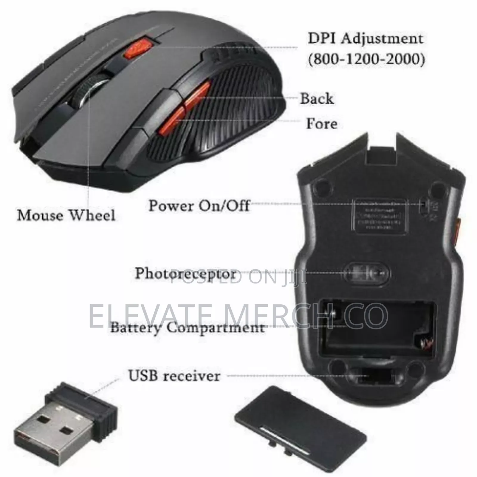 General 2.4g Usb Gaming Mice Wireless Mouse Portable 2400dpi in Accra ...