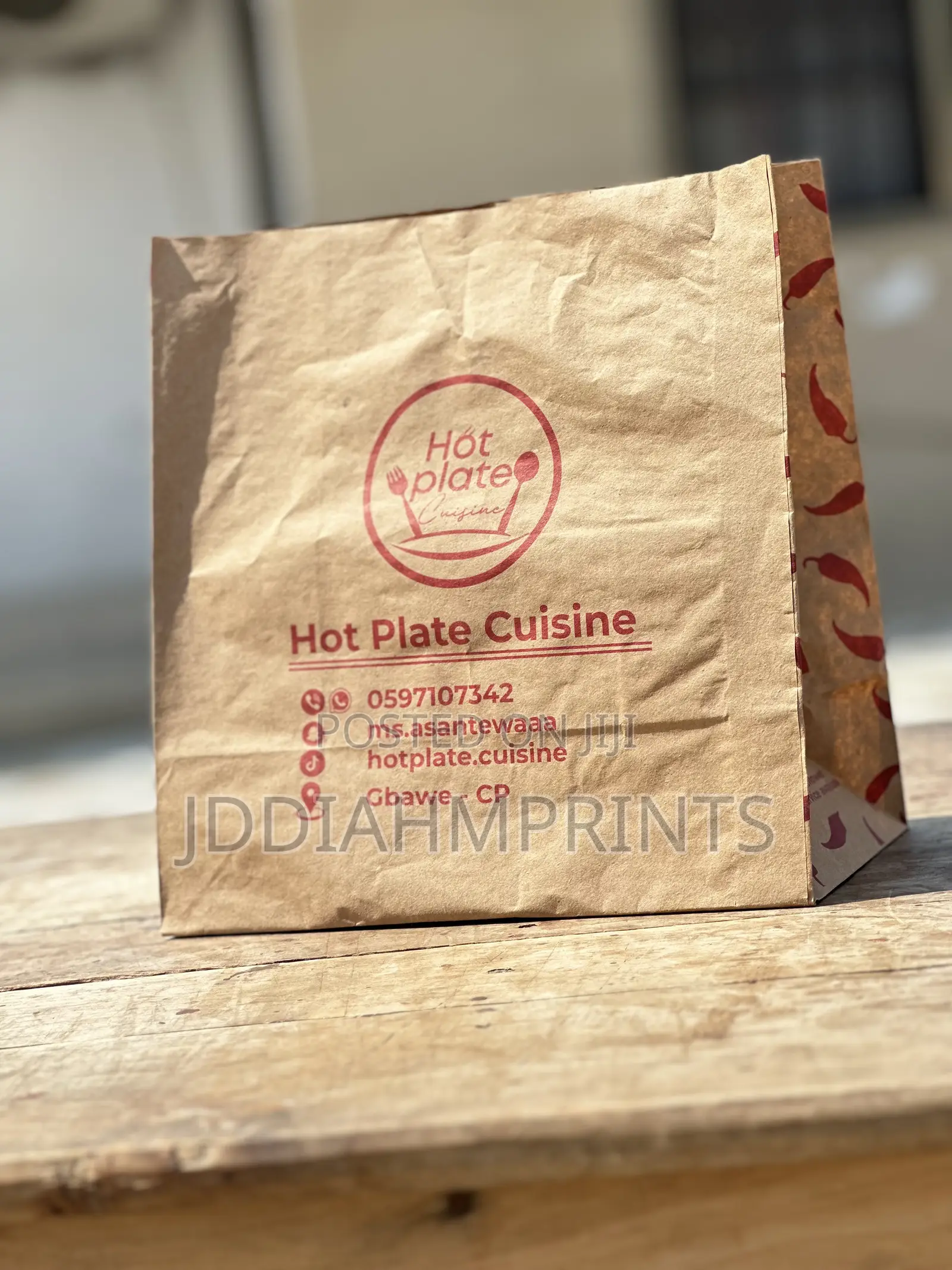 Restaurant Paper Bags in Awoshie - Printing Services, Jddiah Mprints ...