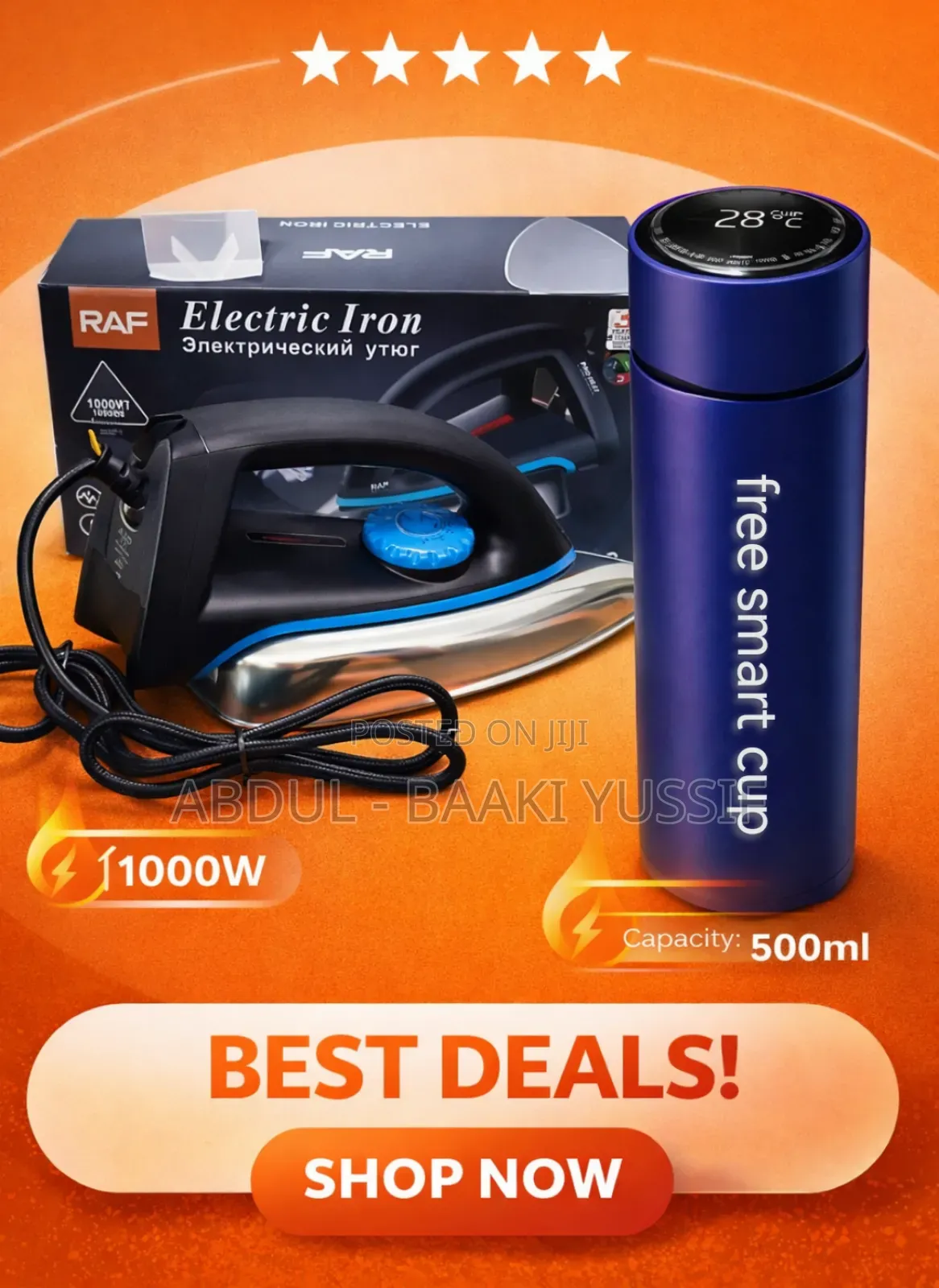 Electric Iron and a Free Smart Cup in Kokomlemle - Home Appliances ...