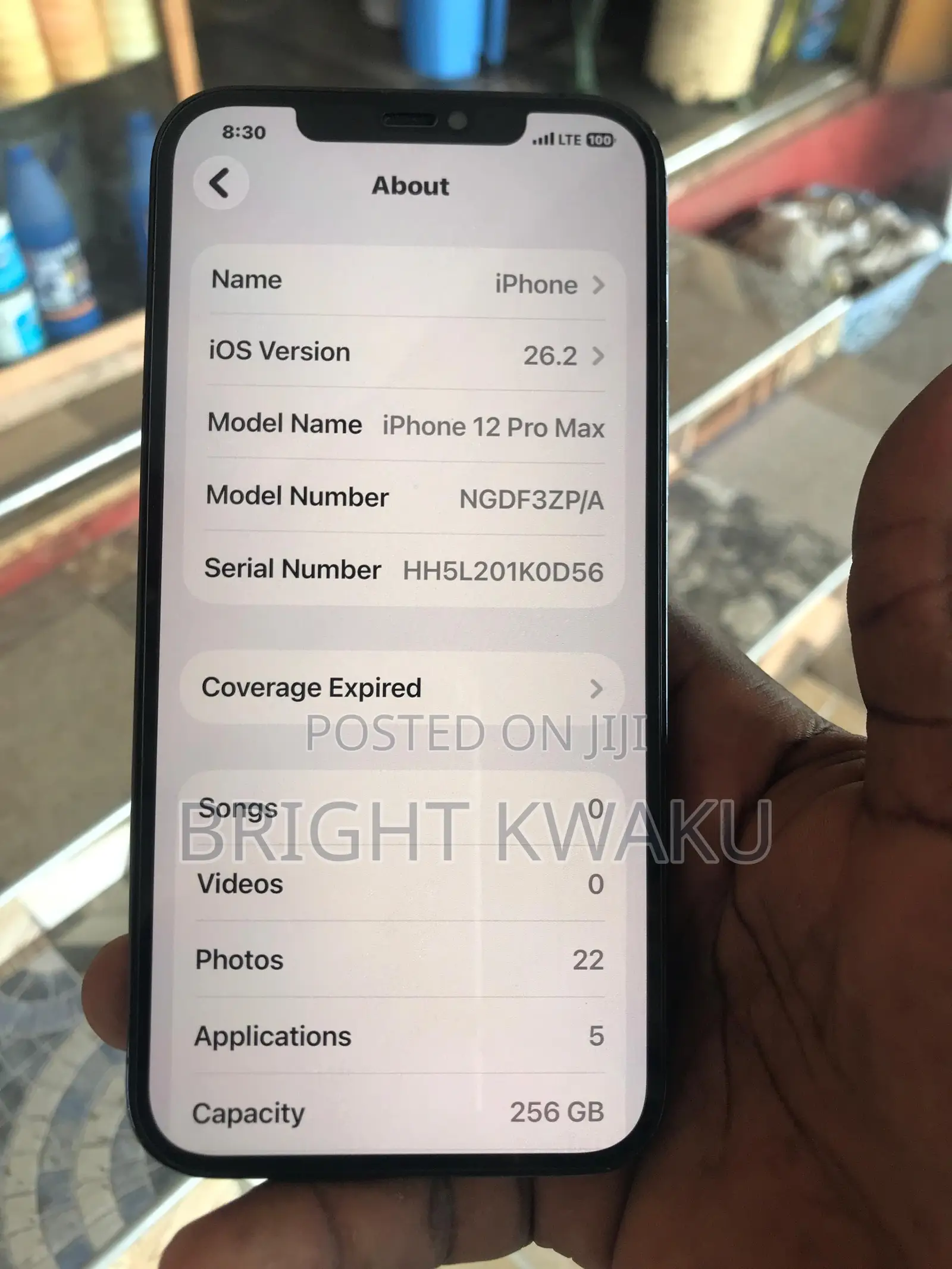 Apple iPhone 12 Pro Max 256 GB Black in Ablekuma - Mobile Phones ...