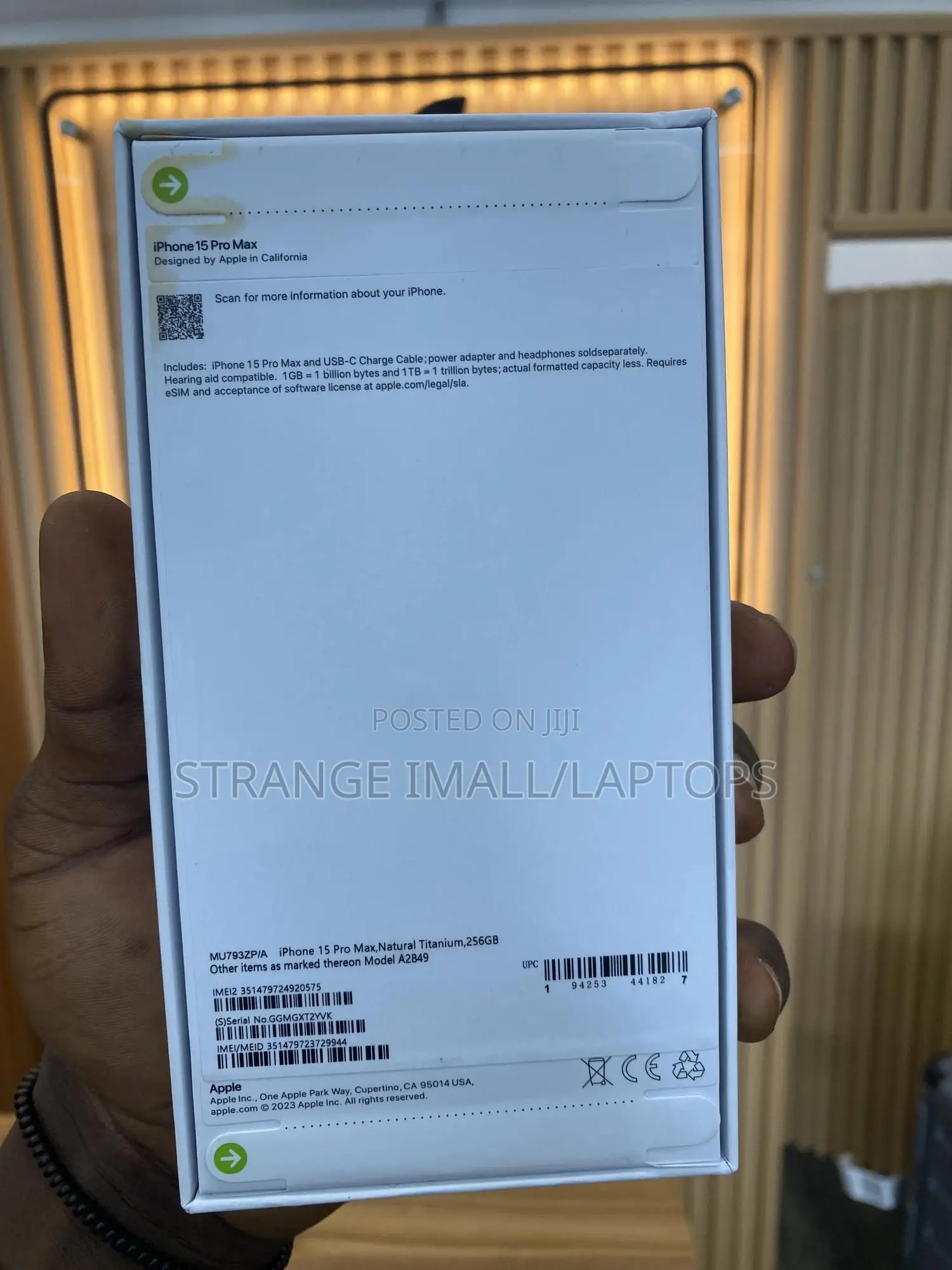 New Apple iPhone 15 Pro Max 256 GB Black in Circle - Mobile Phones ...