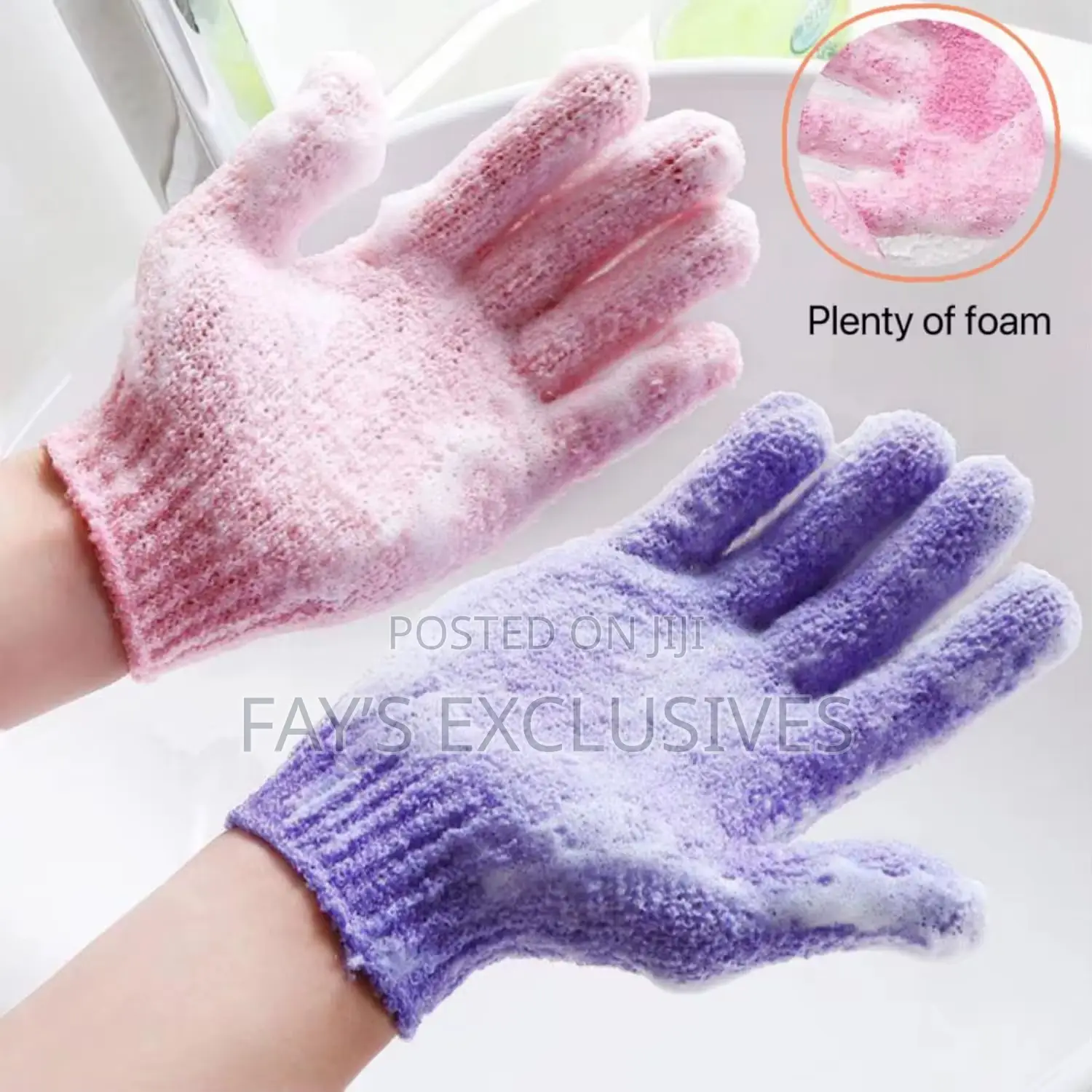 Exfoliating Bath Gloves in Tantra Hills - Body Care, Fay’s Xclusives ...
