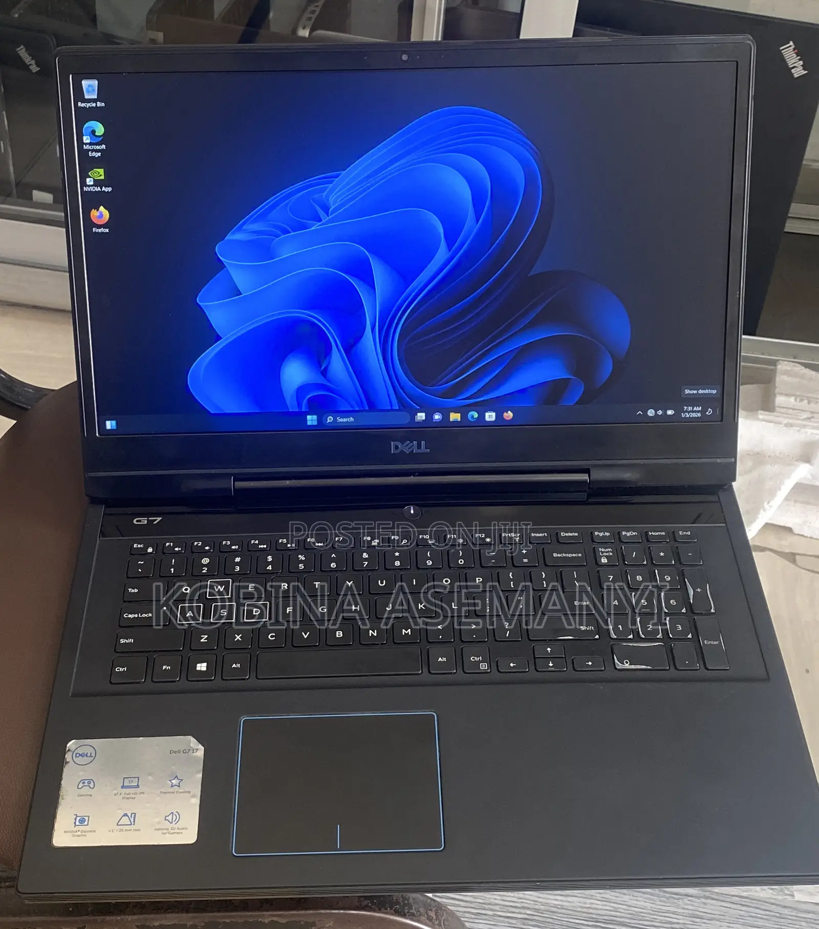 Laptop Dell G7 17 7000 32GB Intel Core I7 SSD 1T in Circle - Laptops ...