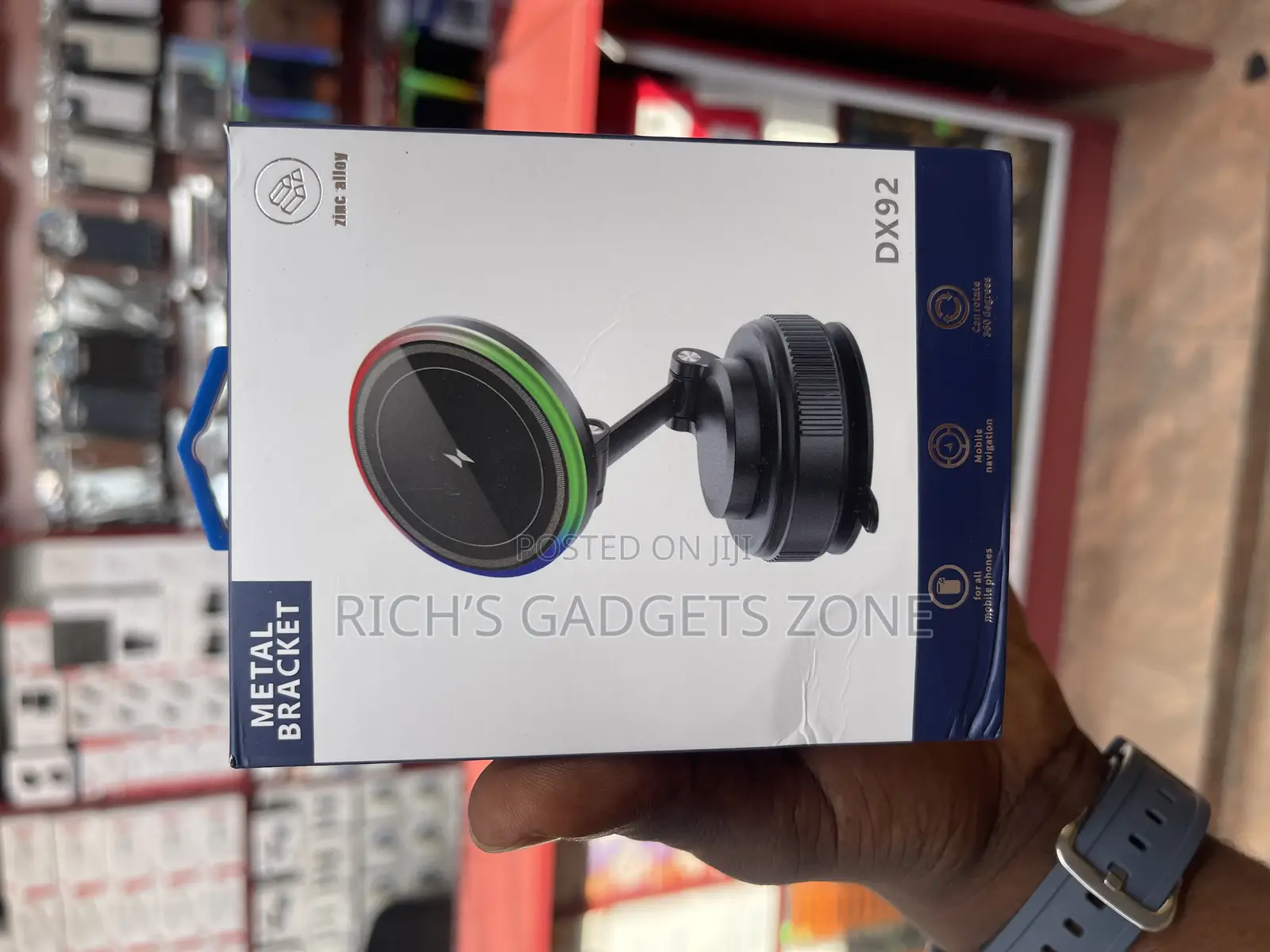 Dx92 Metal Bracket Magnetic Car Mount in Circle - Accessories for ...