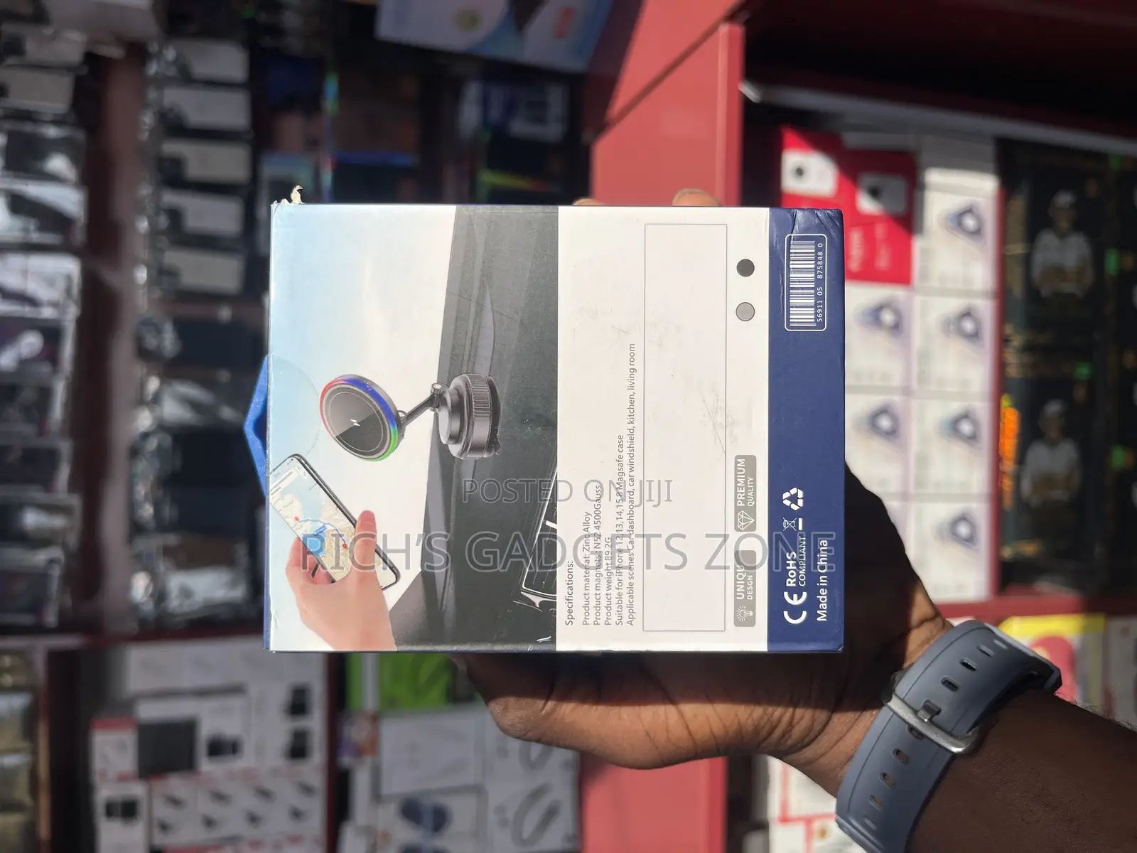 Dx92 Metal Bracket Magnetic Car Mount in Circle - Accessories for ...