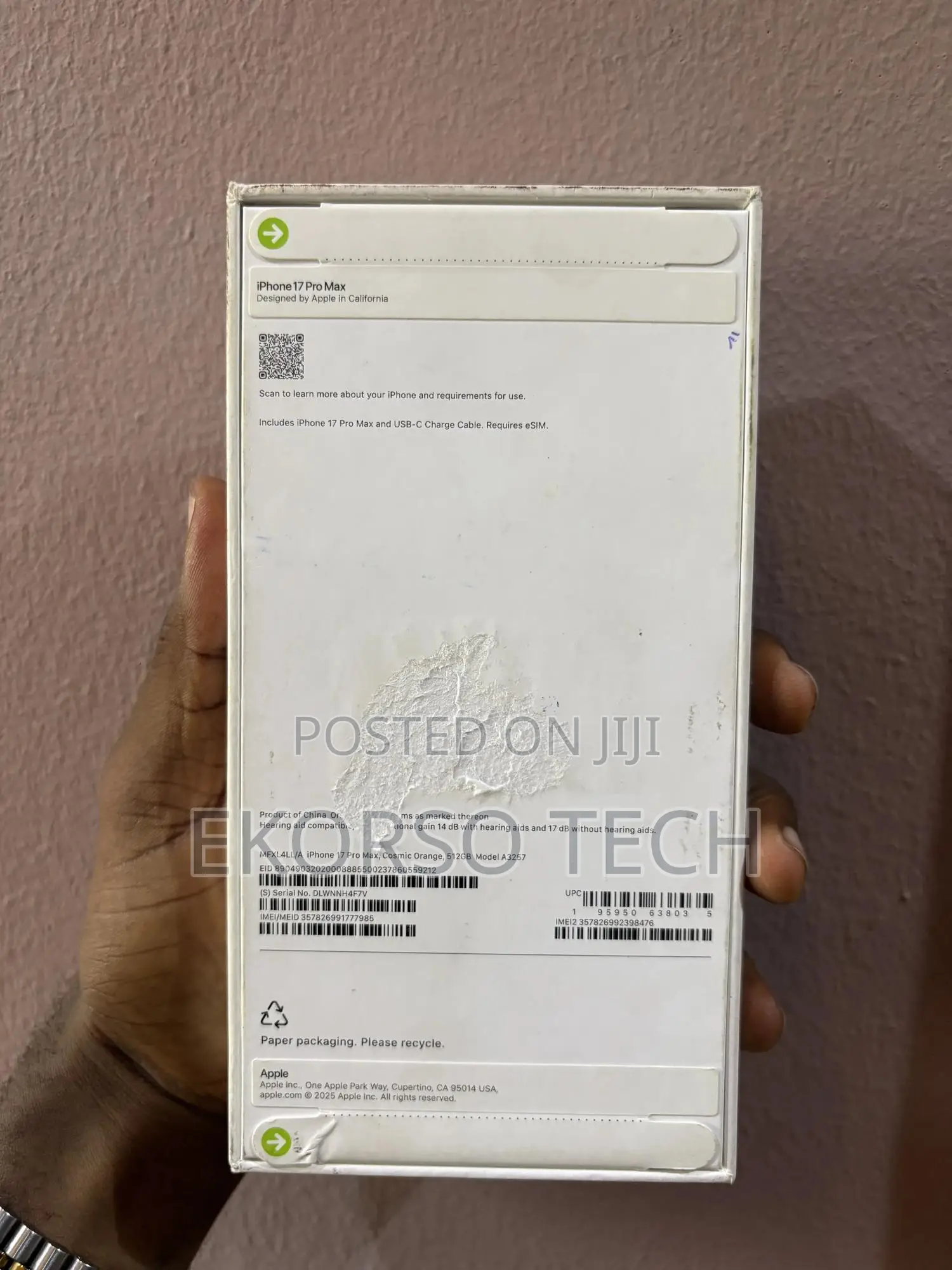 New Apple iPhone 17 Pro Max 256 GB Orange in Airport Residential Area ...