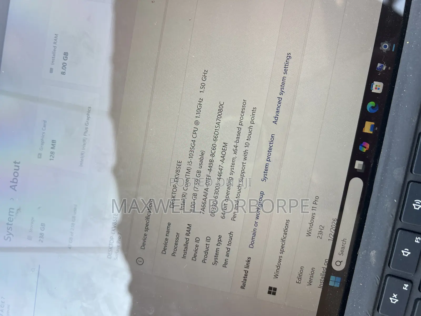 Laptop Microsoft Surface Laptop 7 8GB Intel Core I5 SSD 256GB in Tema ...