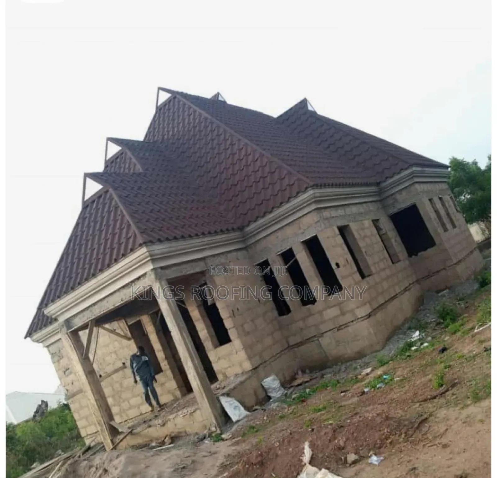 Exclusive Designed Stone Coated Euro Roofing Tiles Project in Tema ...