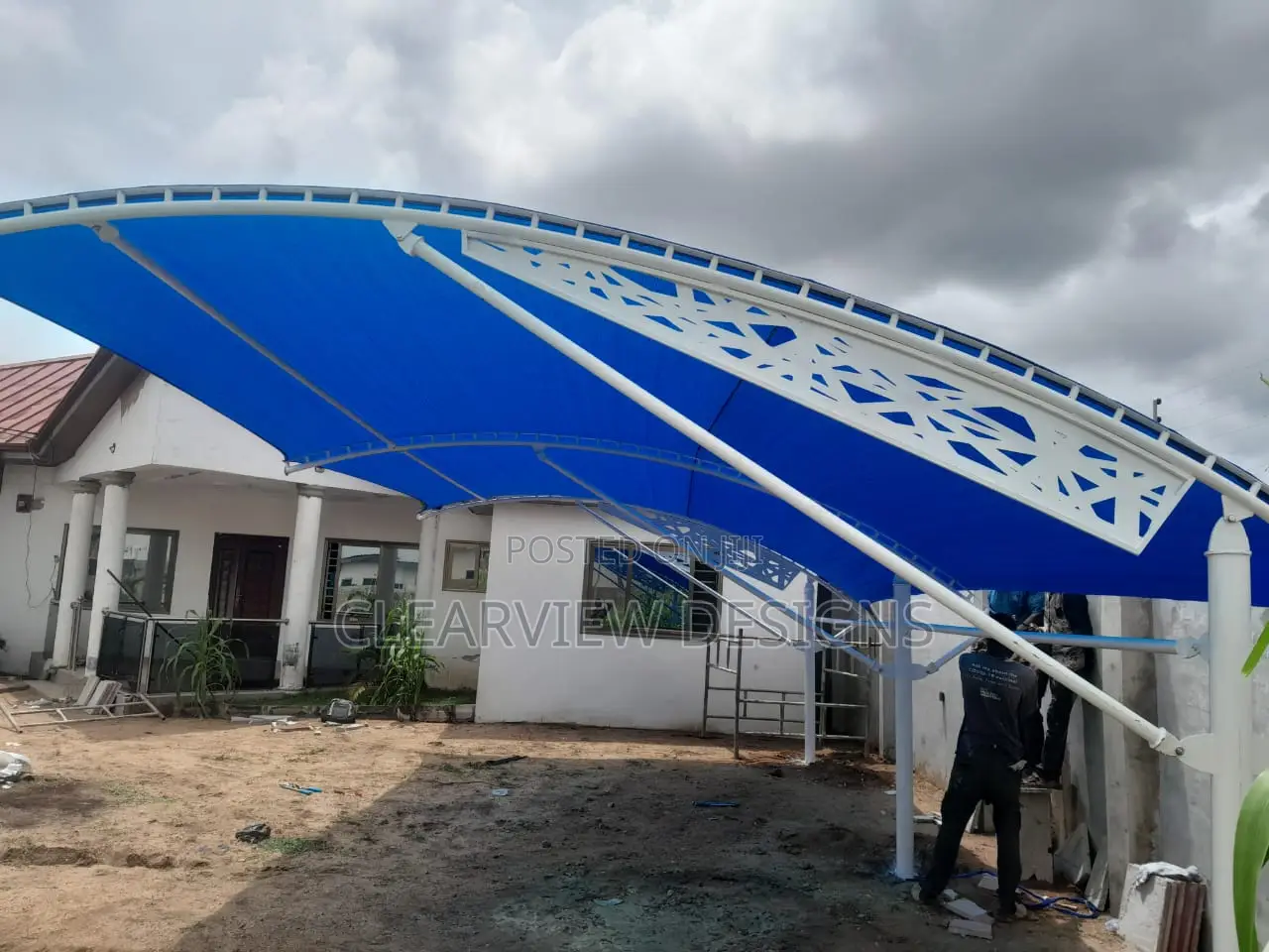 Modern Carport Design Fabrication in Abokobi - Building Materials ...