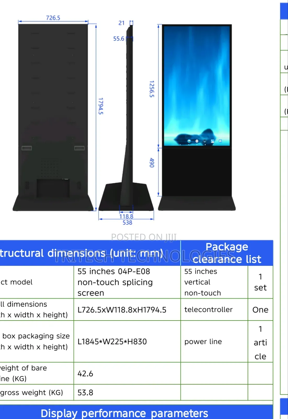Westa 55-inch Digitalsignage Vertical Non-touch All-in-one in Lapaz ...