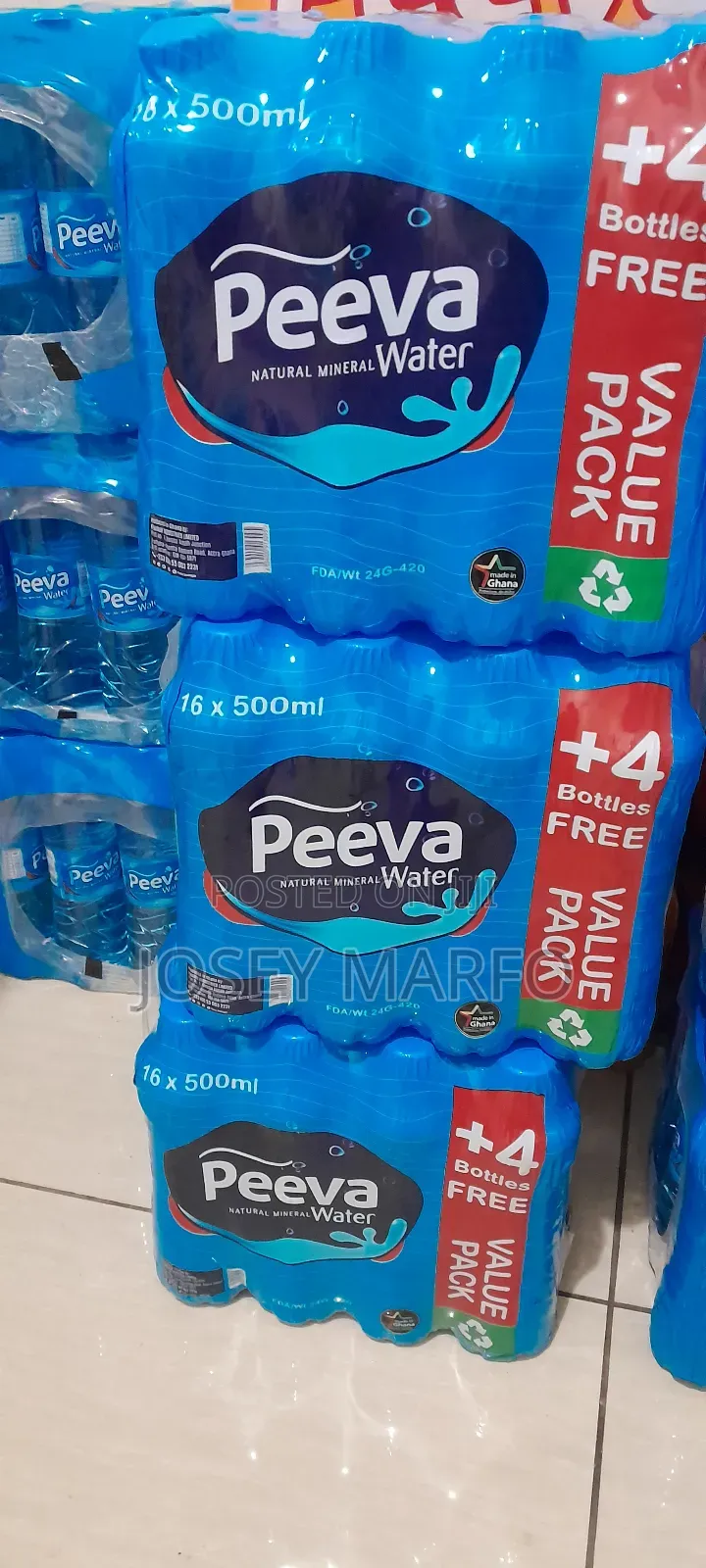Peeva Natural Mineral Water for sale - Josey Marfo Price: GH₵ 27 on ...