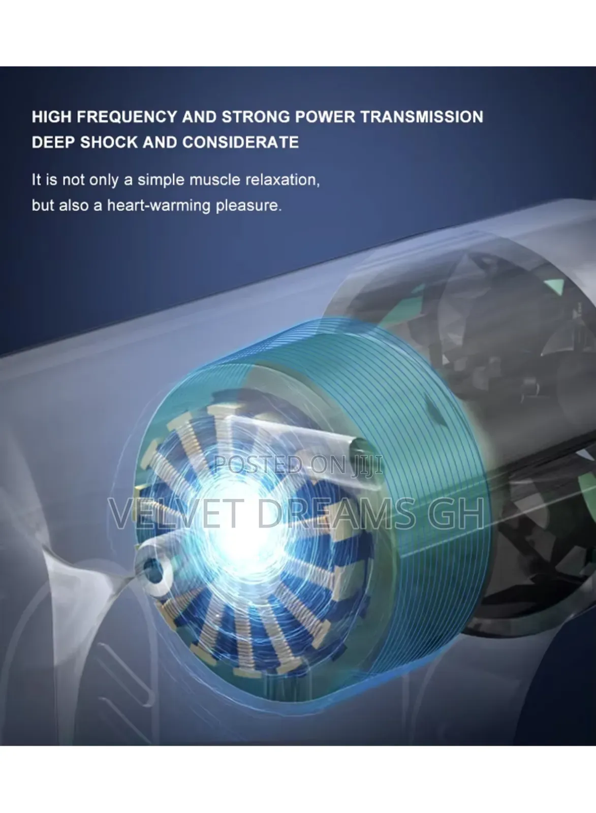 Portable Handheld Massage Gun With 6 Speed Adjust and 4massage Heads in ...