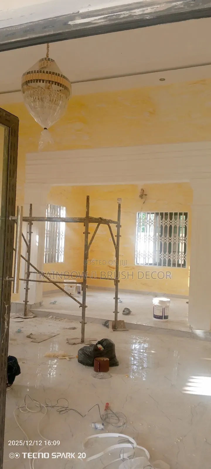 Rainbow Brush Painting in Airport Residential Area - Building & Trade ...