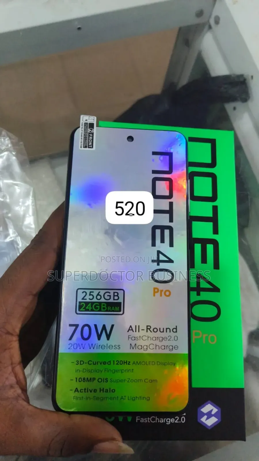 Infinix Note 40 Pro 256 GB Black in Ablekuma - Mobile Phones, Martin ...