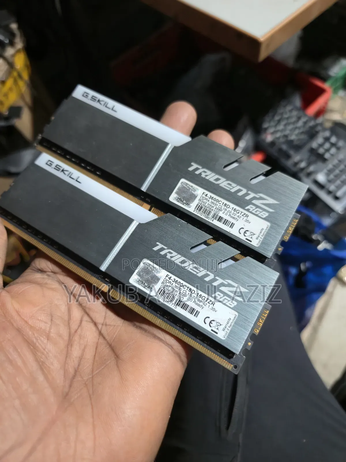 RGB 16gig Ram Ddr4 3600ghz in Kumasi Metropolitan - Computer Hardware ...