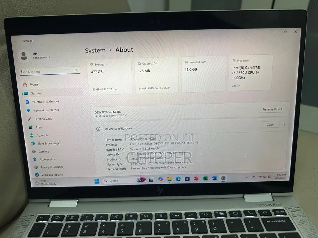 Laptop HP EliteBook X360 1030 G3 16GB Intel Core I7 SSD 256GB in Kumasi ...