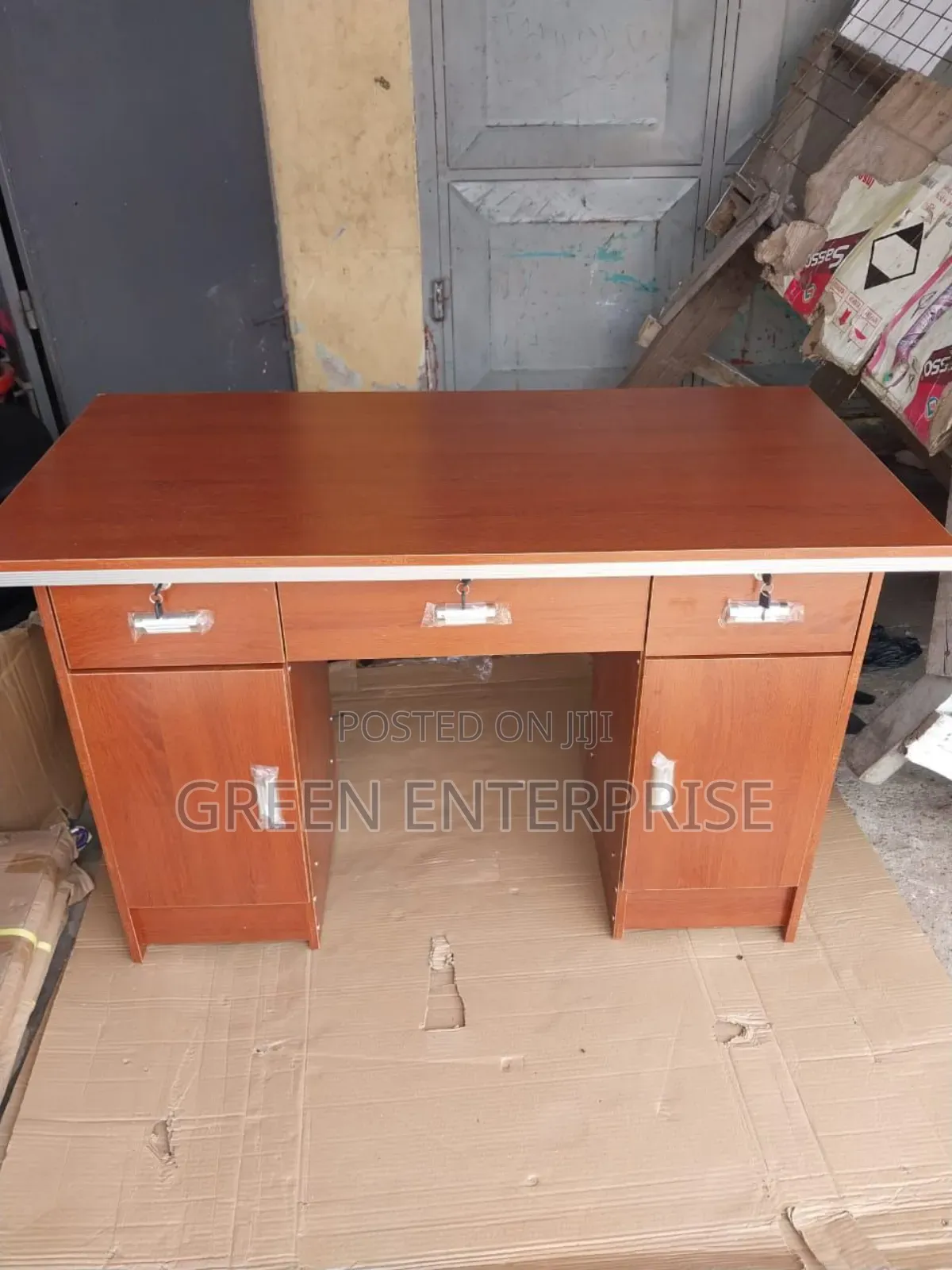 Durable Wooden Study / Office Table With Storage Cabinets in Kaneshie ...