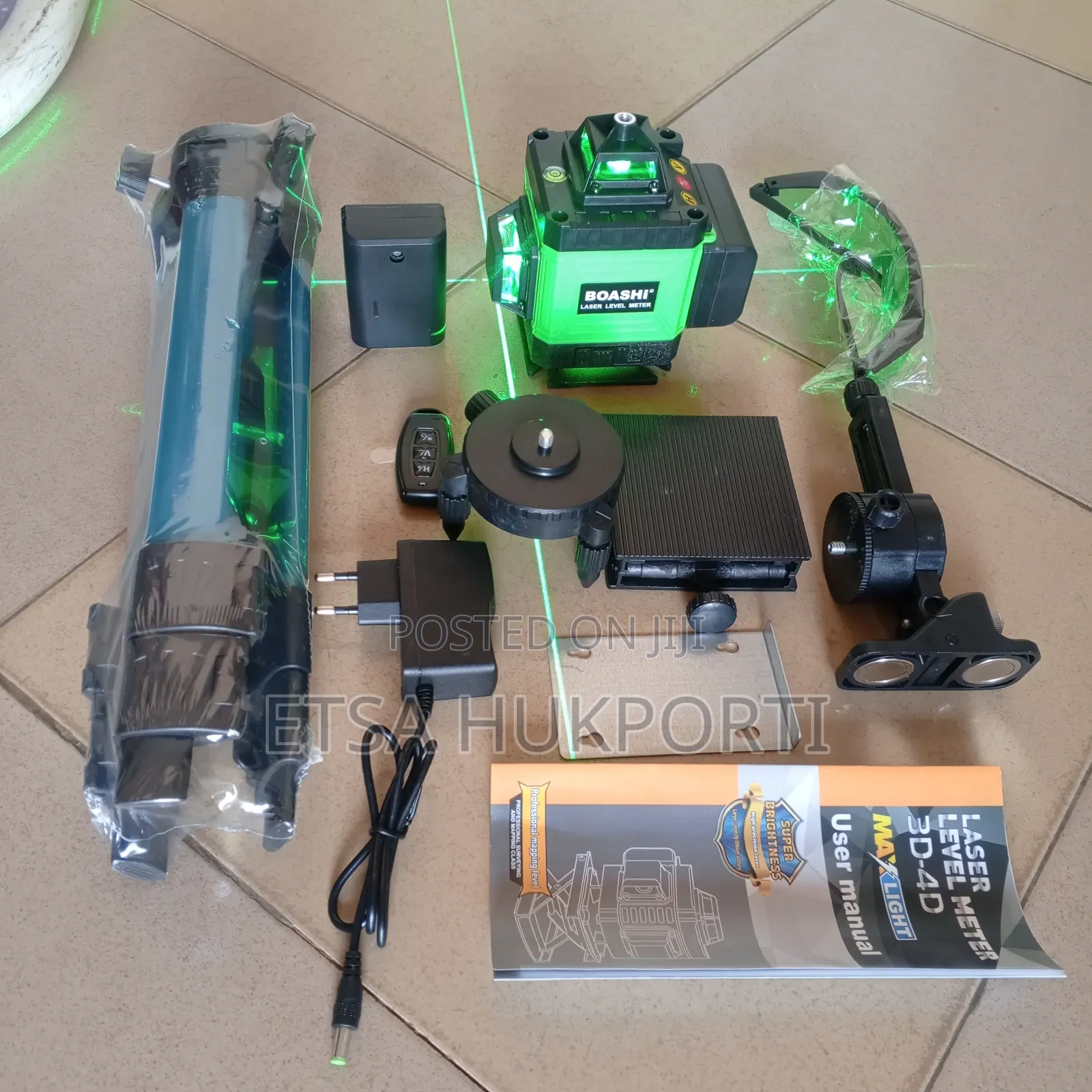Brand New Boashi Laser Level From Italy,Two Batteries(Best Brand) in ...