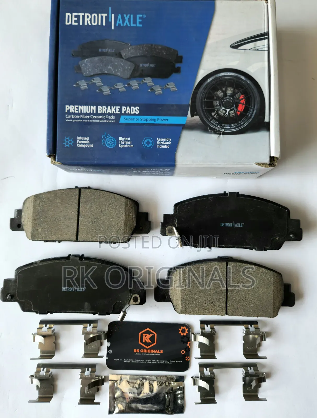 Accord 13-25/Hr-v 16-22 Detroit Axle Carbon Fibre Ceramic Front Pad in ...