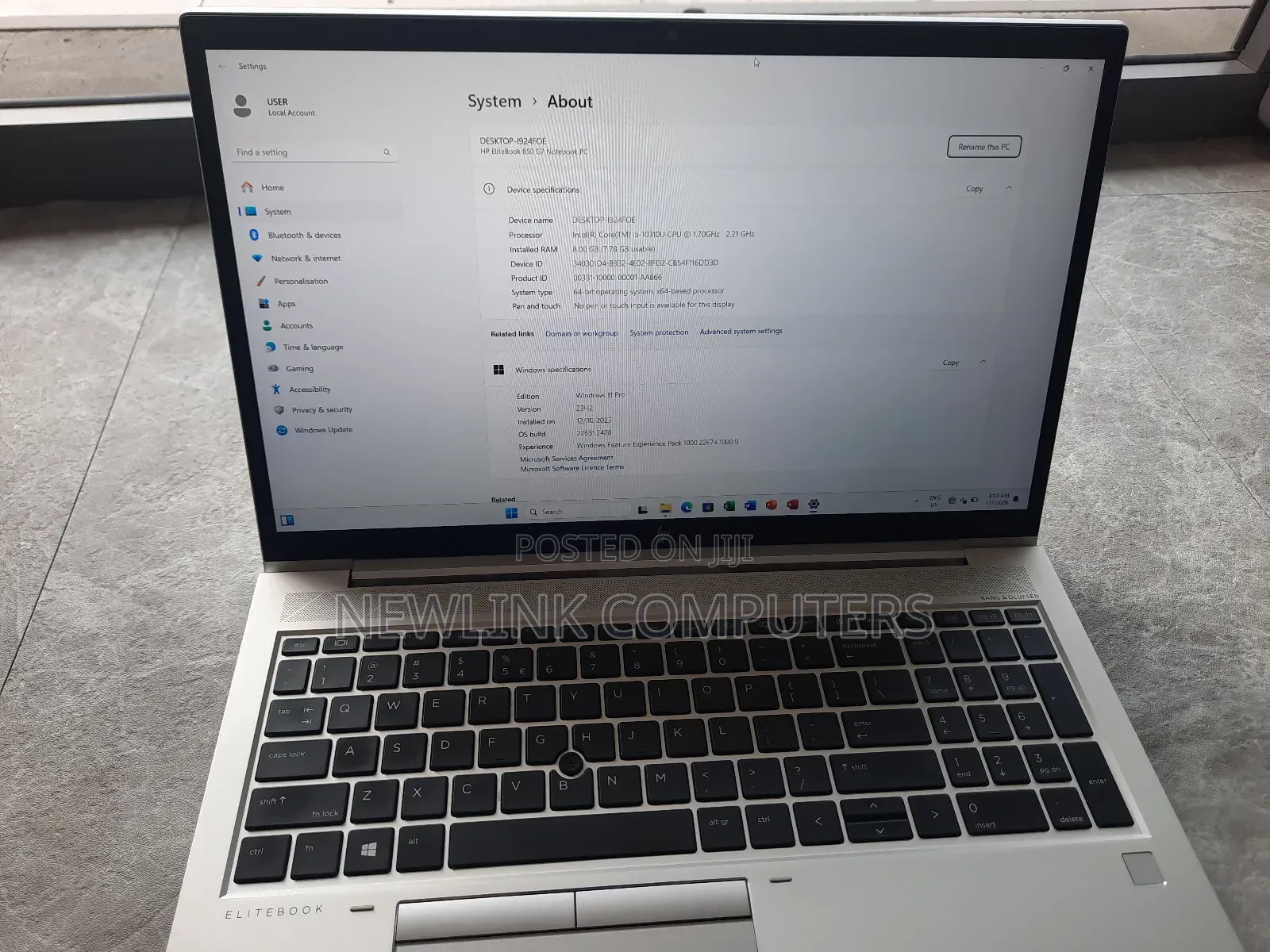 Laptop HP EliteBook 850 G8 16GB Intel Core I5 SSD 512GB in McCarthy ...