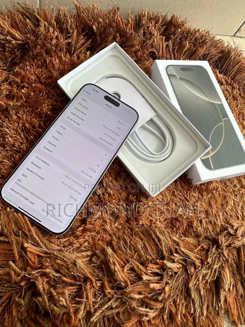 Apple iPhone 16 Pro Max 512 GB Gray in Accra Metropolitan - Mobile ...