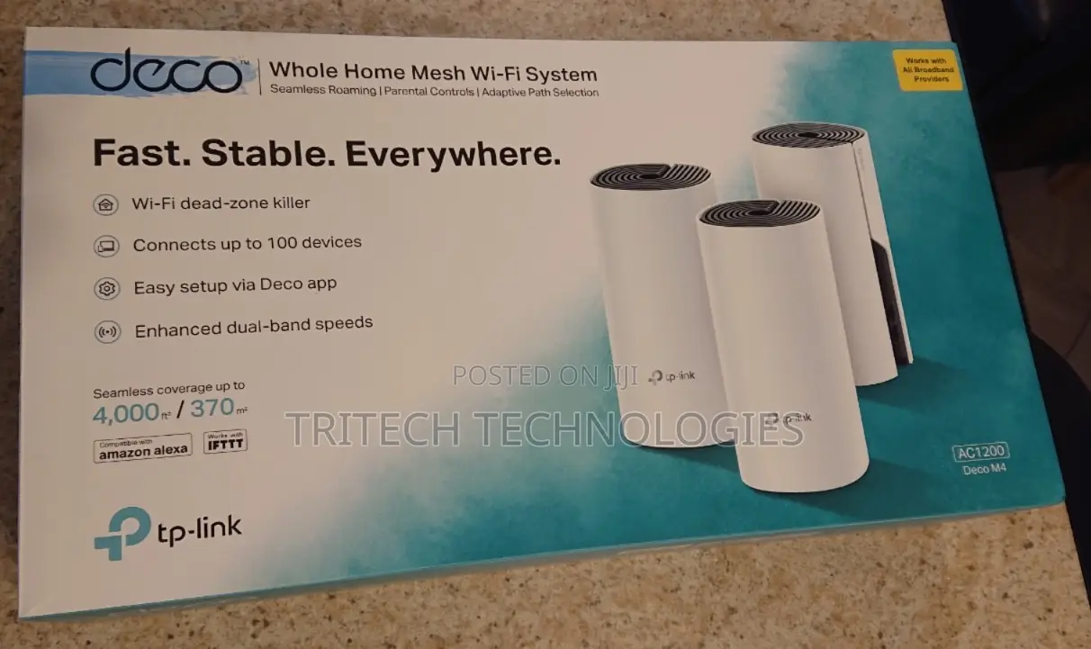 Tp-Link 3 in 1 Access Point Deco M4 Whole Home Mesh Wifi System in ...