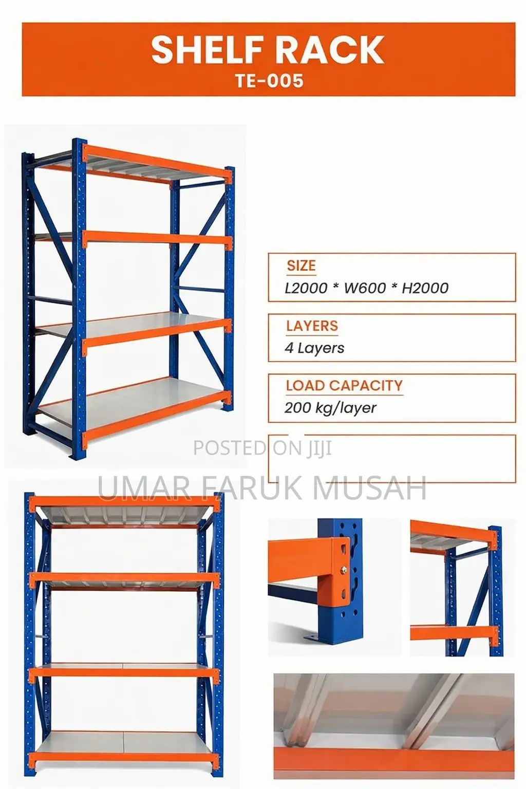 Heavy Duty Shelf Rack – Te-005 in Madina - Retail & Store Equipment ...