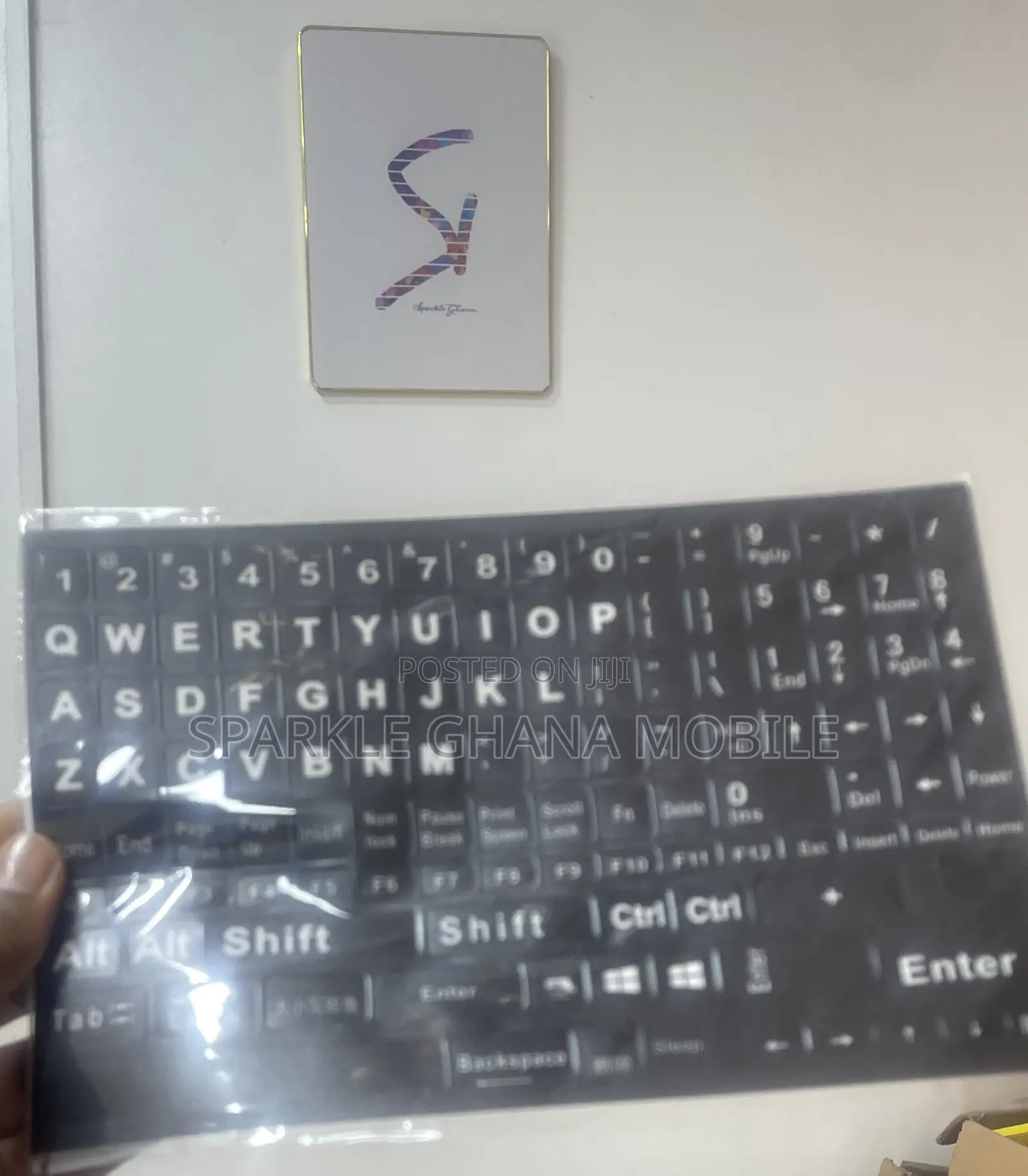 Universal English Keyboard Sticker Sheet in Circle - Computer ...