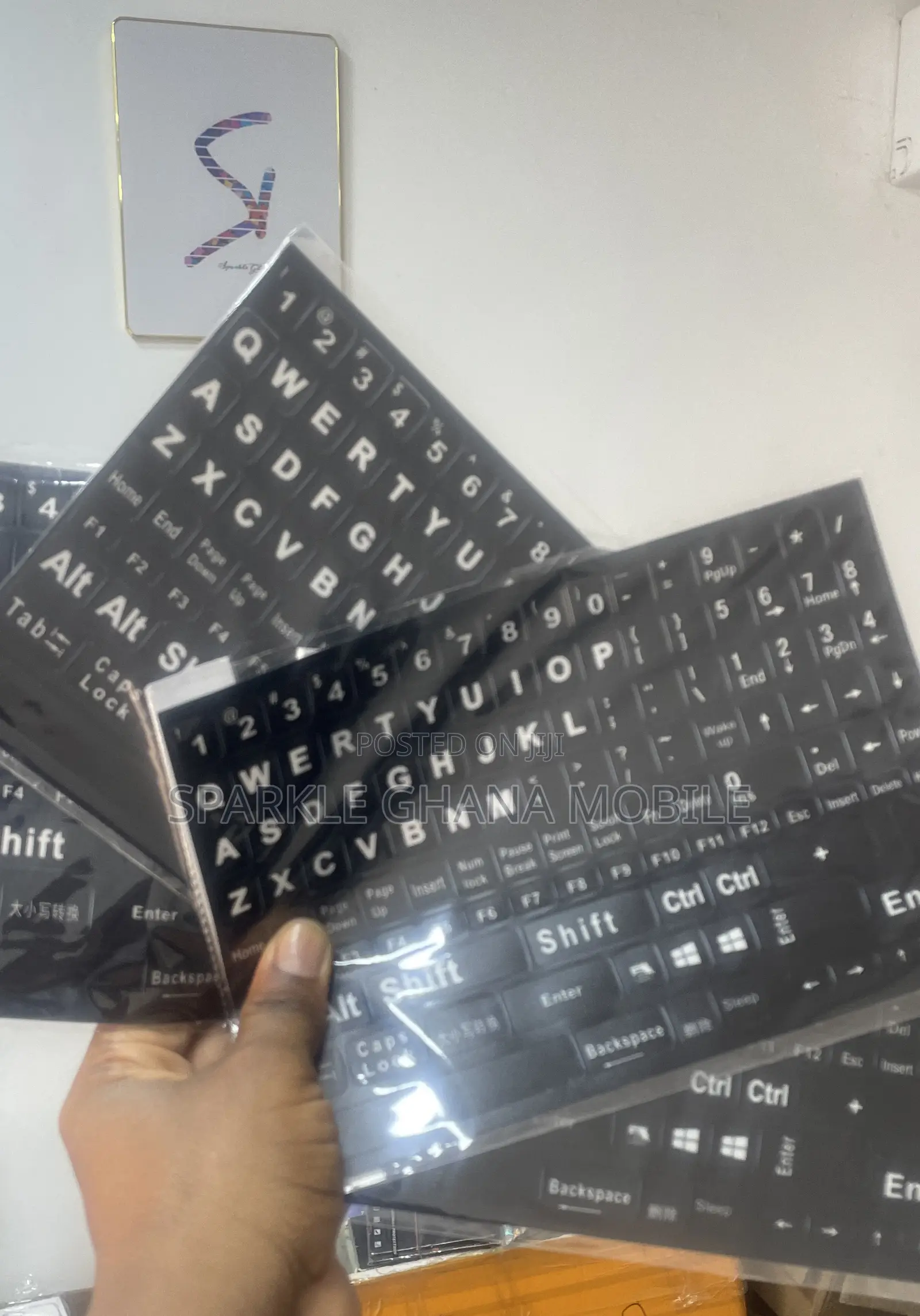 Universal English Keyboard Sticker Sheet in Circle - Computer ...