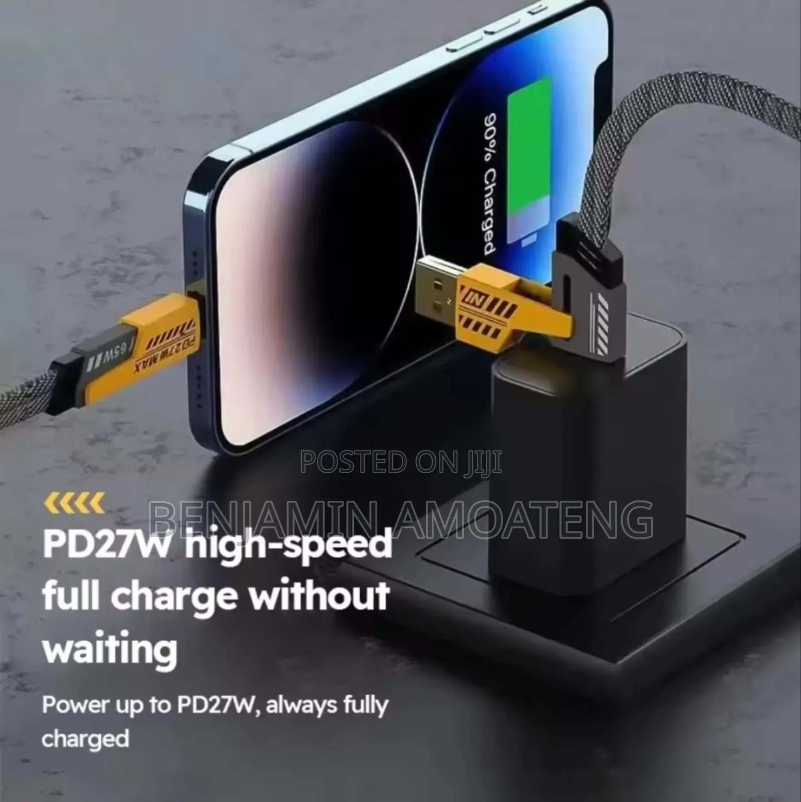 W-Max 4-in-1 Fast Charging Cable (Pd 27w) in Kumasi Metropolitan ...