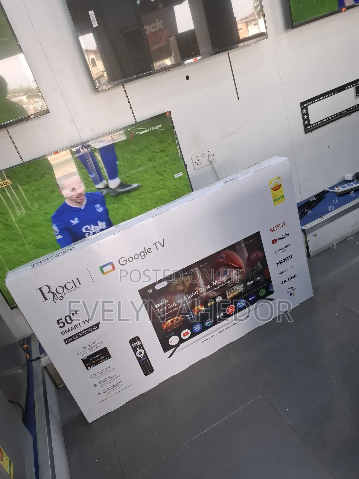 Affordable Roch 50 Inches Smart Google Tv Plus Free Wall Mount in ...