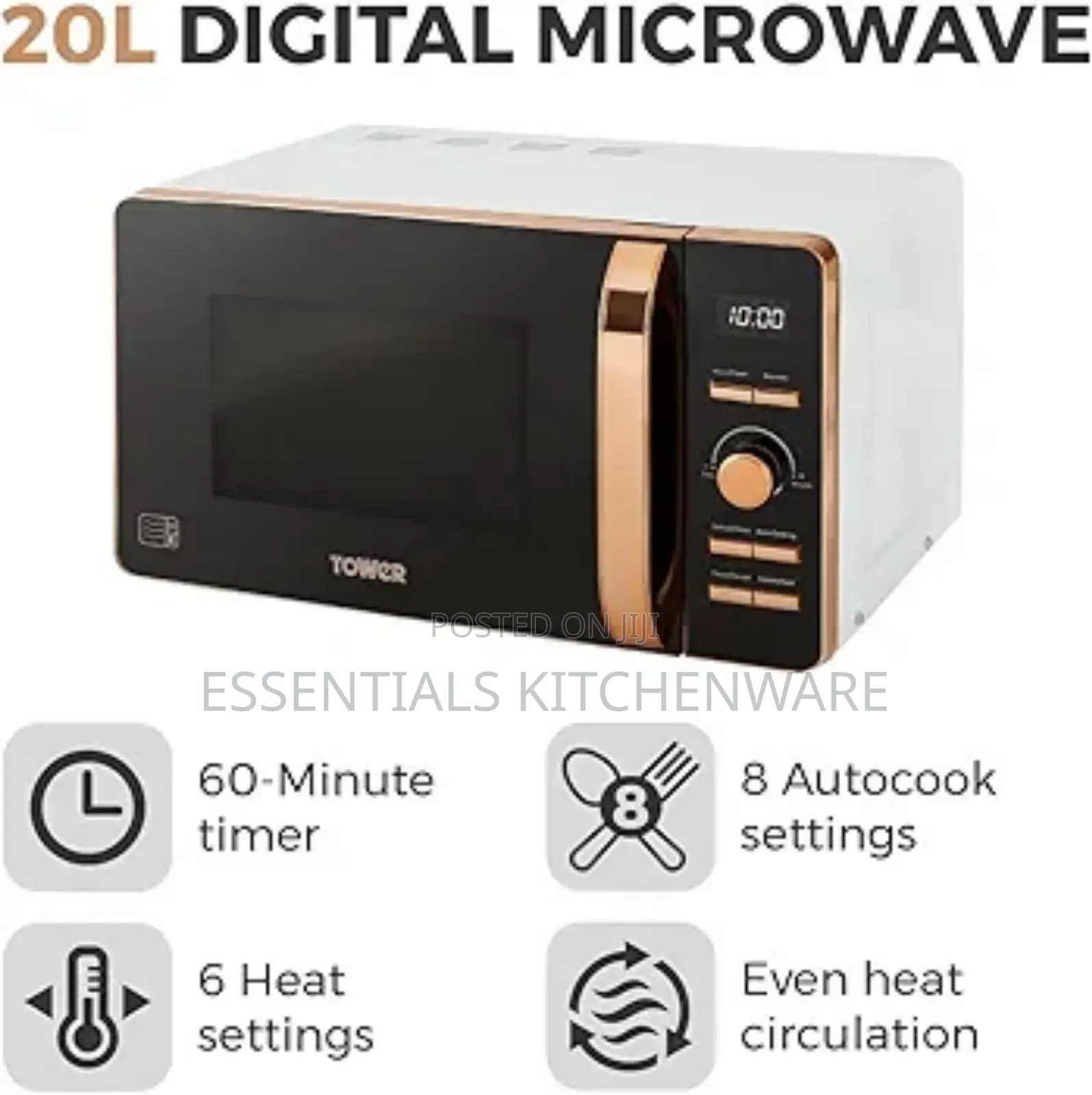Tower Rose Gold Edition Microwave in Tema Metropolitan - Kitchen ...