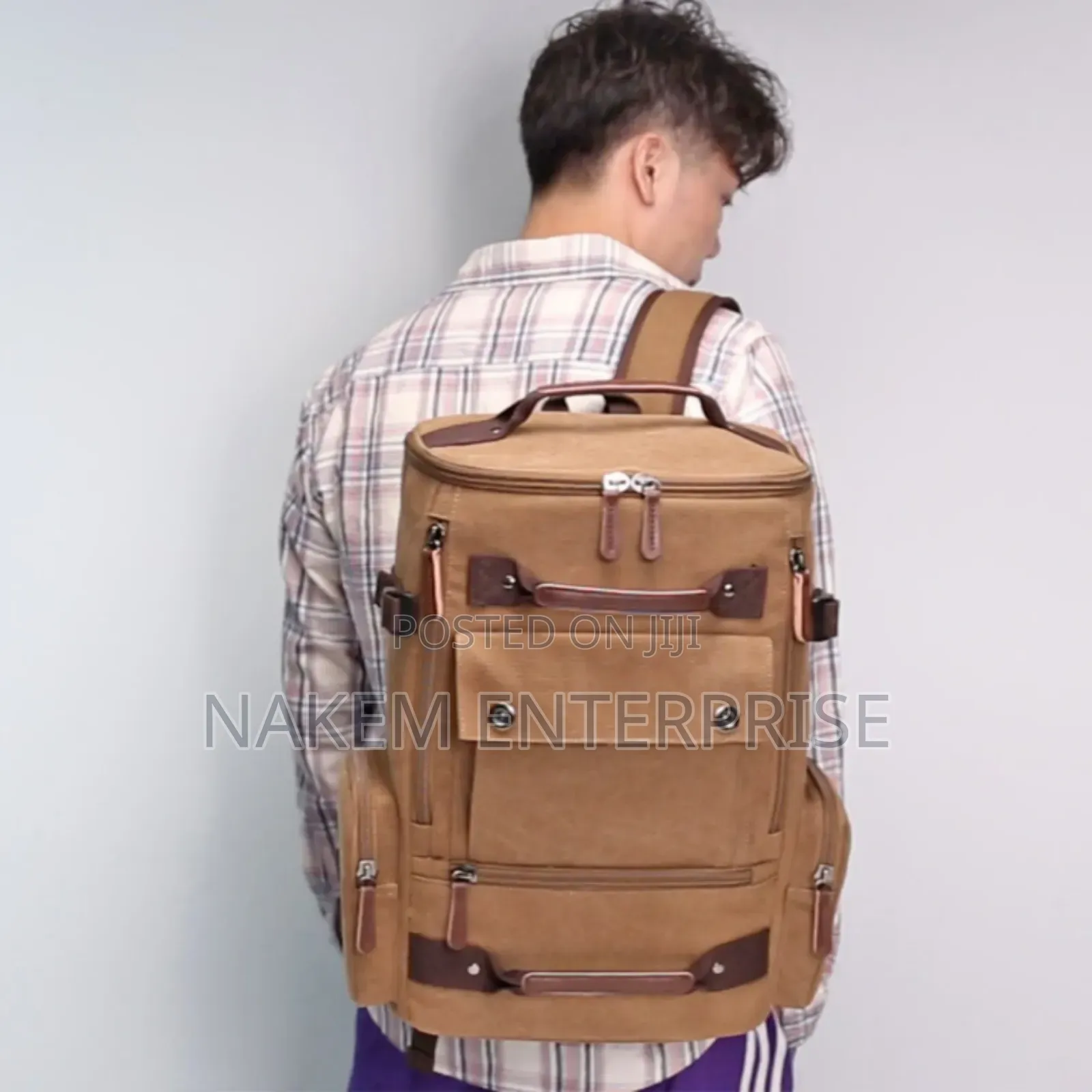 Omaya High Capacity Casual Canvas Travel Backpack Vintage for Unisex in ...