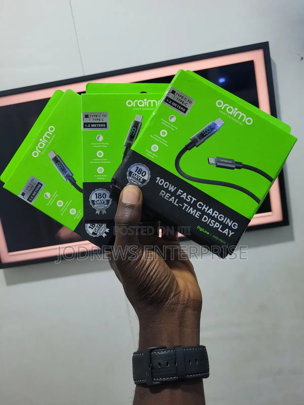 Oraimo Digiline 100w Type-C to Type-C Data Cable in Kumasi Metropolitan ...