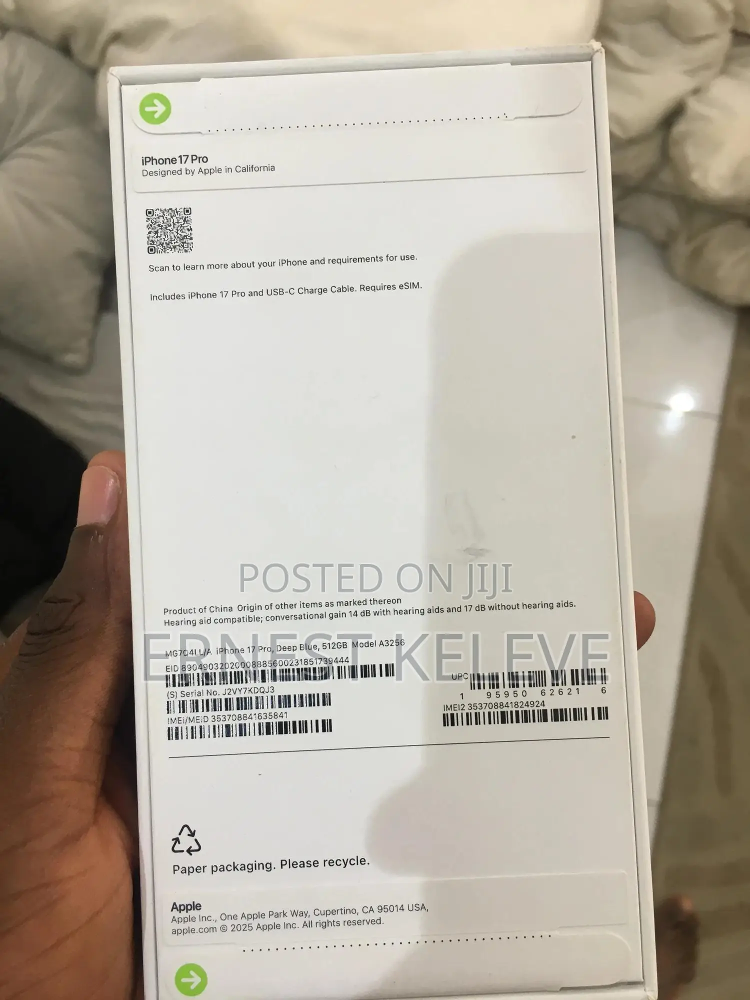 New Apple iPhone 17 Pro 512 GB Blue in Tema Metropolitan - Mobile ...