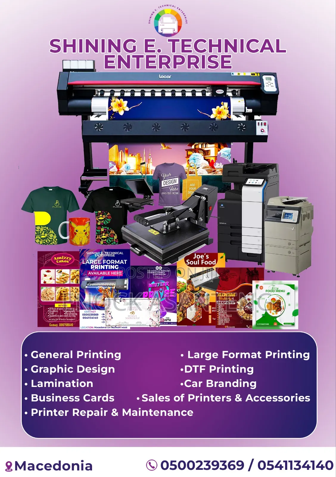 Largeformate Printing, Banners, Stickers, Flyers, Invitation Card, in ...