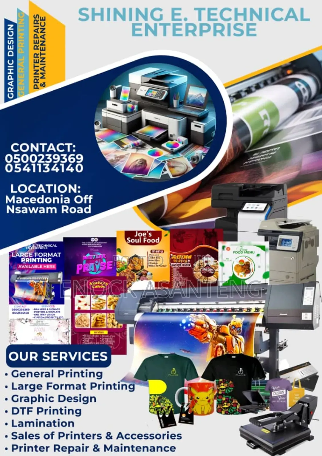 Largeformate Printing, Banners, Stickers, Flyers, Invitation Card, in ...