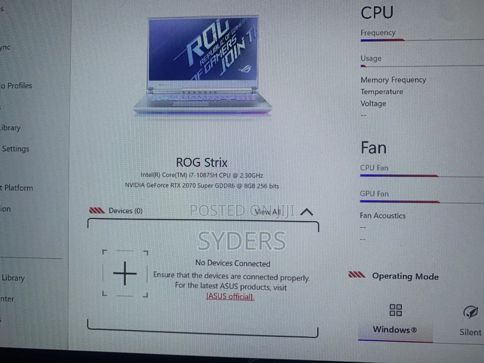Laptop Asus ROG Strix G731G 32GB Intel Core I7 SSD 1T in Kumasi ...