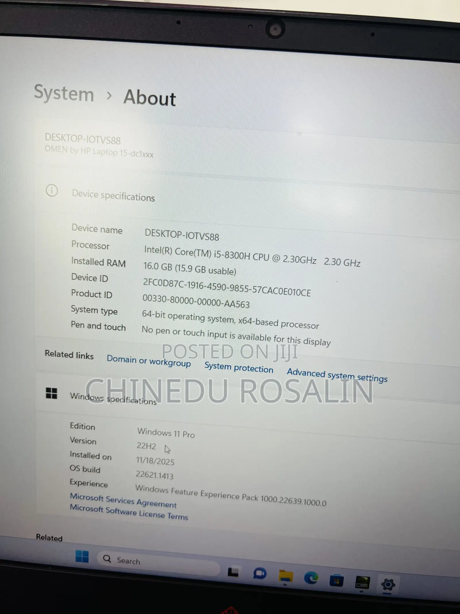 Laptop HP Omen 15 16GB Intel Core I5 SSD 1T in Kokomlemle - Laptops ...