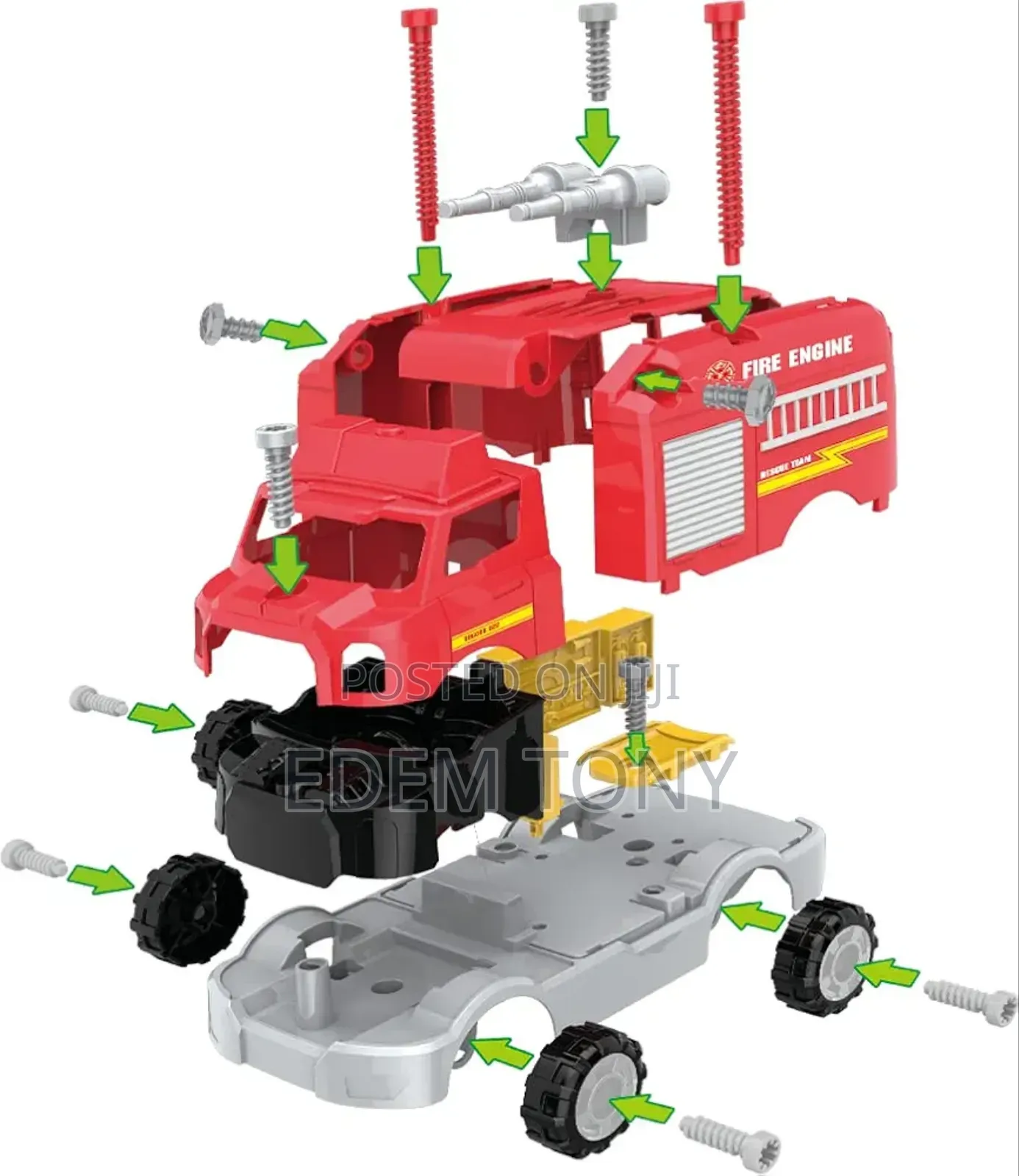 This Is a Take-Apart Toy Fire Engine for Children in Accra Metropolitan ...