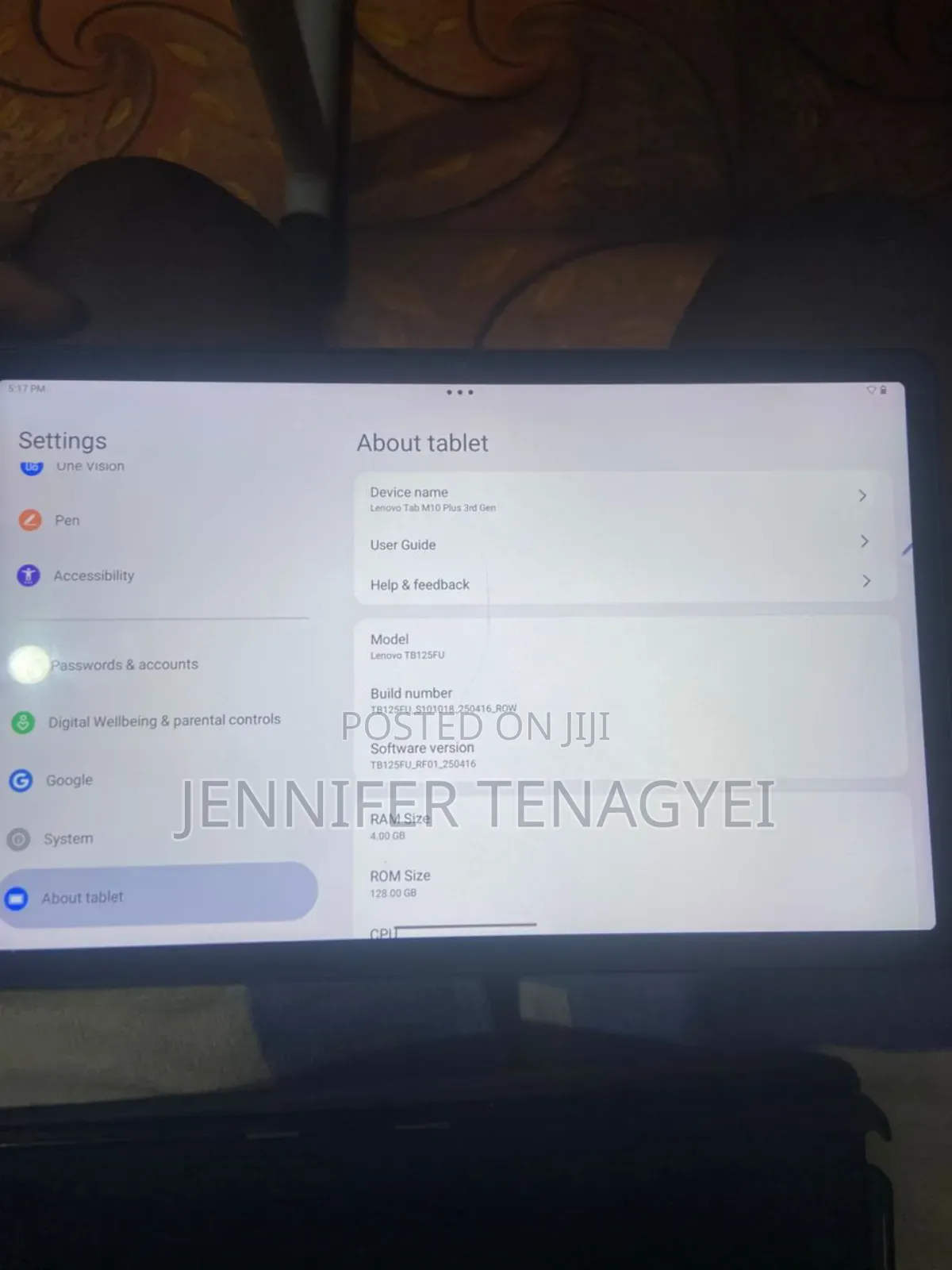 Lenovo Tab M10 Plus (3rd Gen) 128 GB Gray in Nungua - Tablets, Jennifer ...