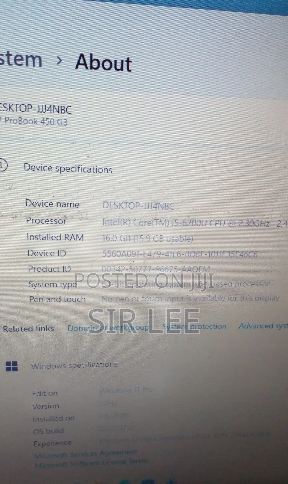 Laptop HP ProBook 450 G3 16GB Intel Core I5 SSD 256GB in Dansoman ...