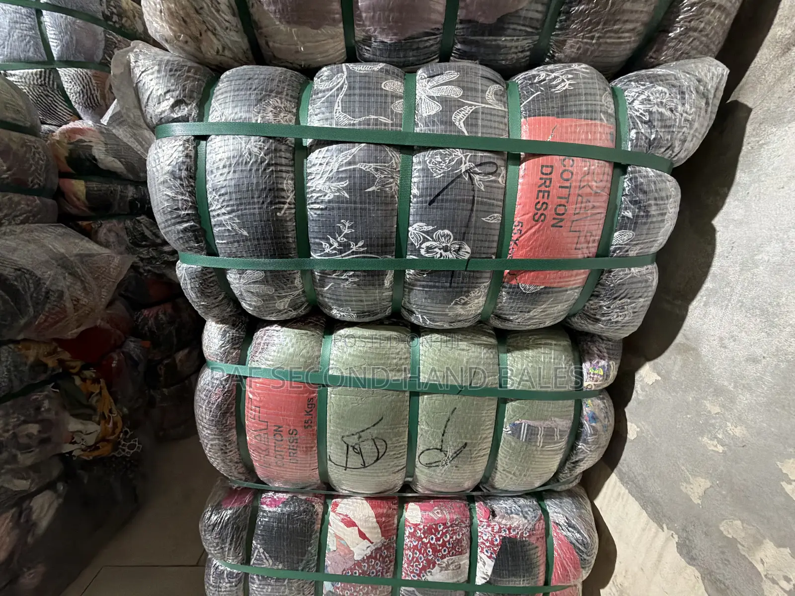 Cotton Dress Grade a Second Hand Used Clothing Bale 55kg in Accra ...