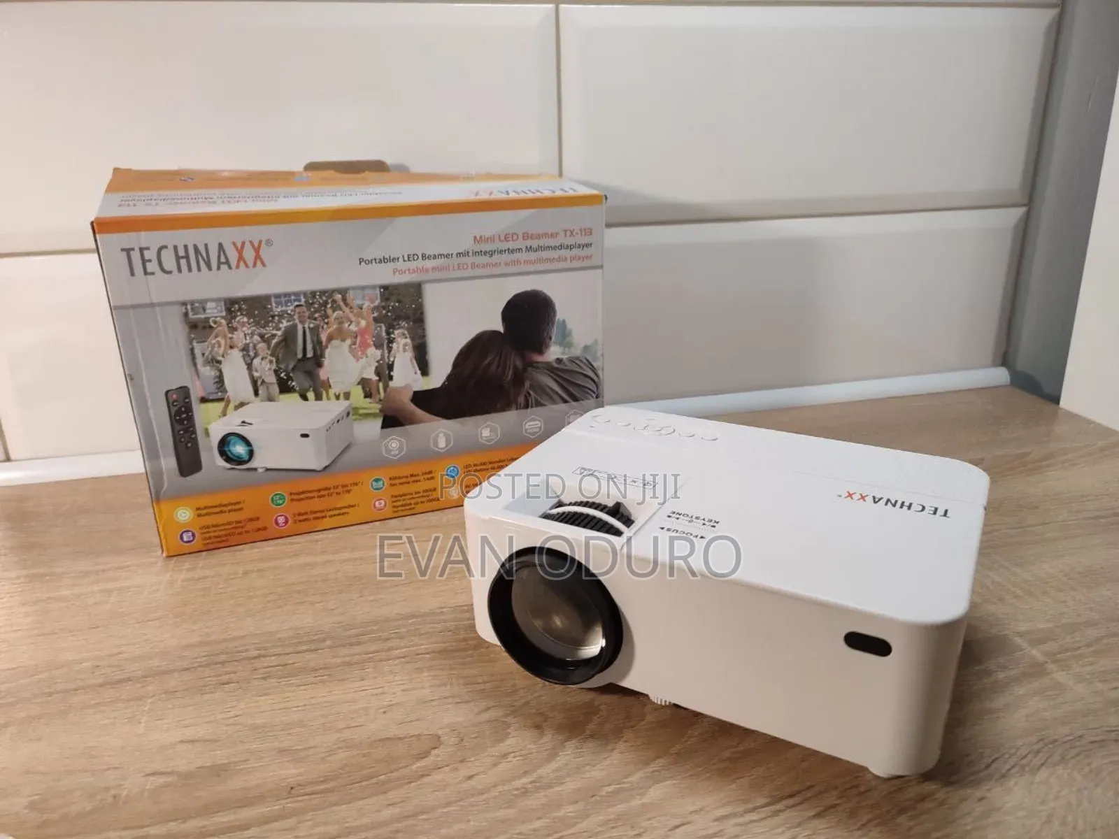Powerful German Brand Projector Technaxx Mini Led Beamer Tx-113 New in ...