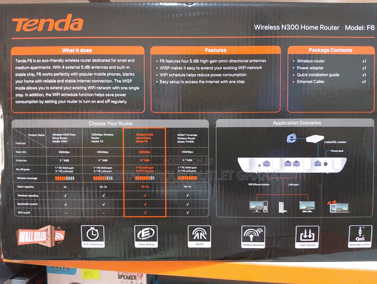 Tenda Wireless N300 Router in Adenta - Networking Products, Digital ...
