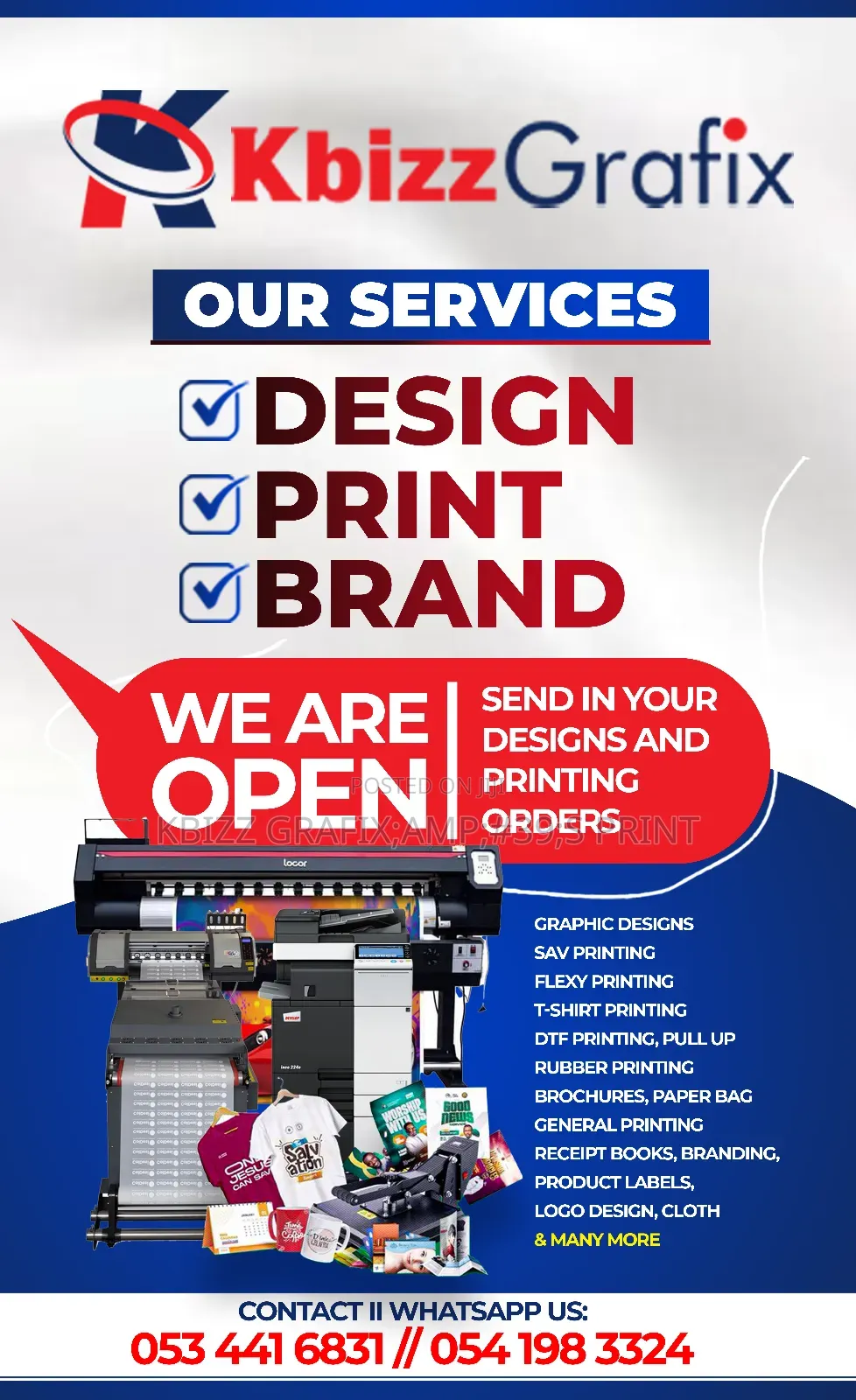 Intant Design, Print Cut, and Brand in Sowutwuom - Printing Services ...