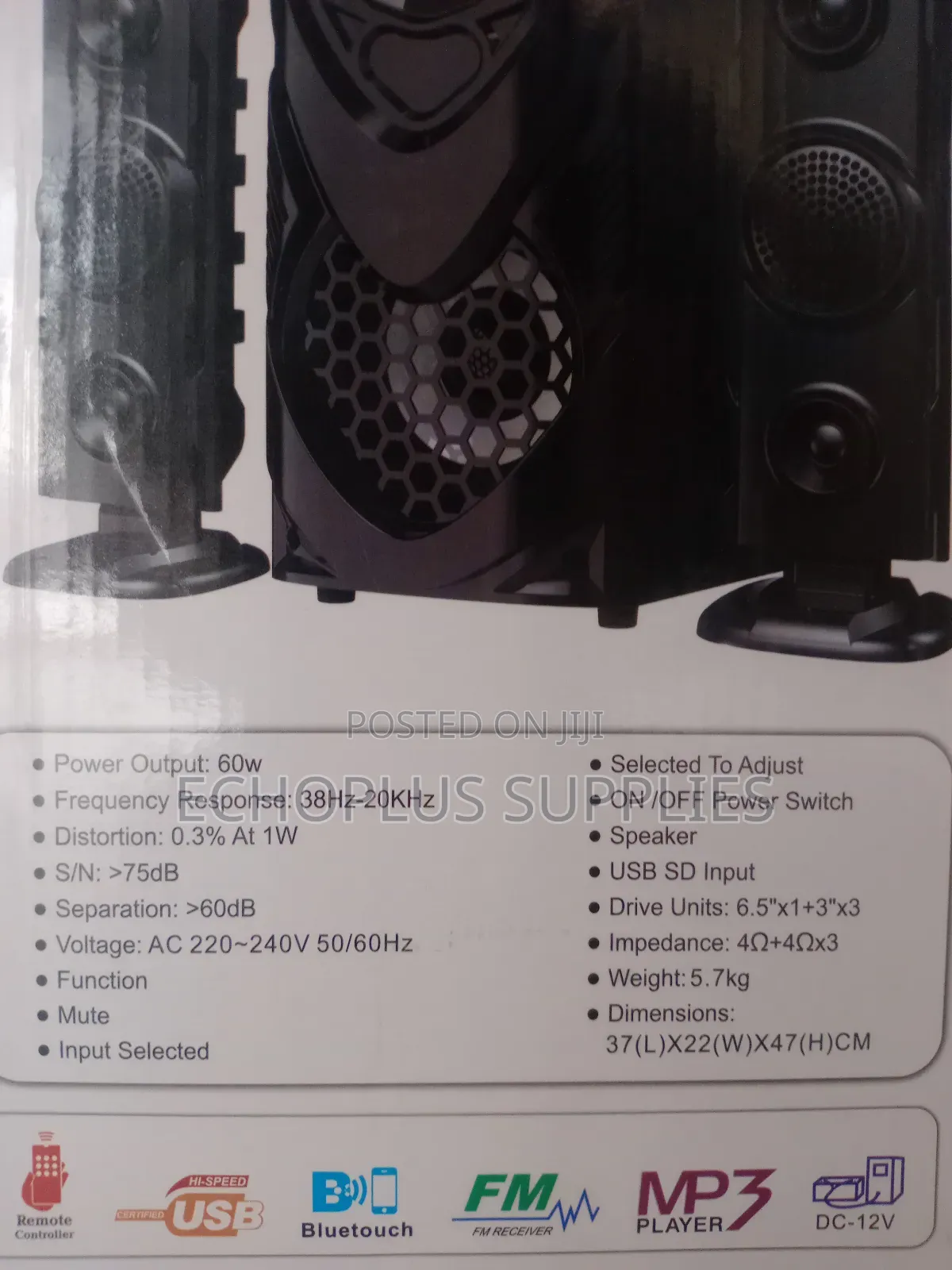 Pearl Powerful Bluetooth Speaker With Subwoofer/Home Theater System in ...