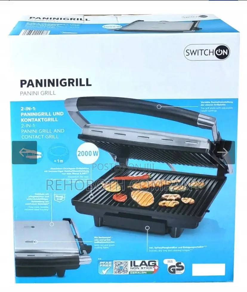 Swtch On Paninigrill Und Kontaktgrill 2-in-1: 2000 W in Lapaz - Kitchen ...