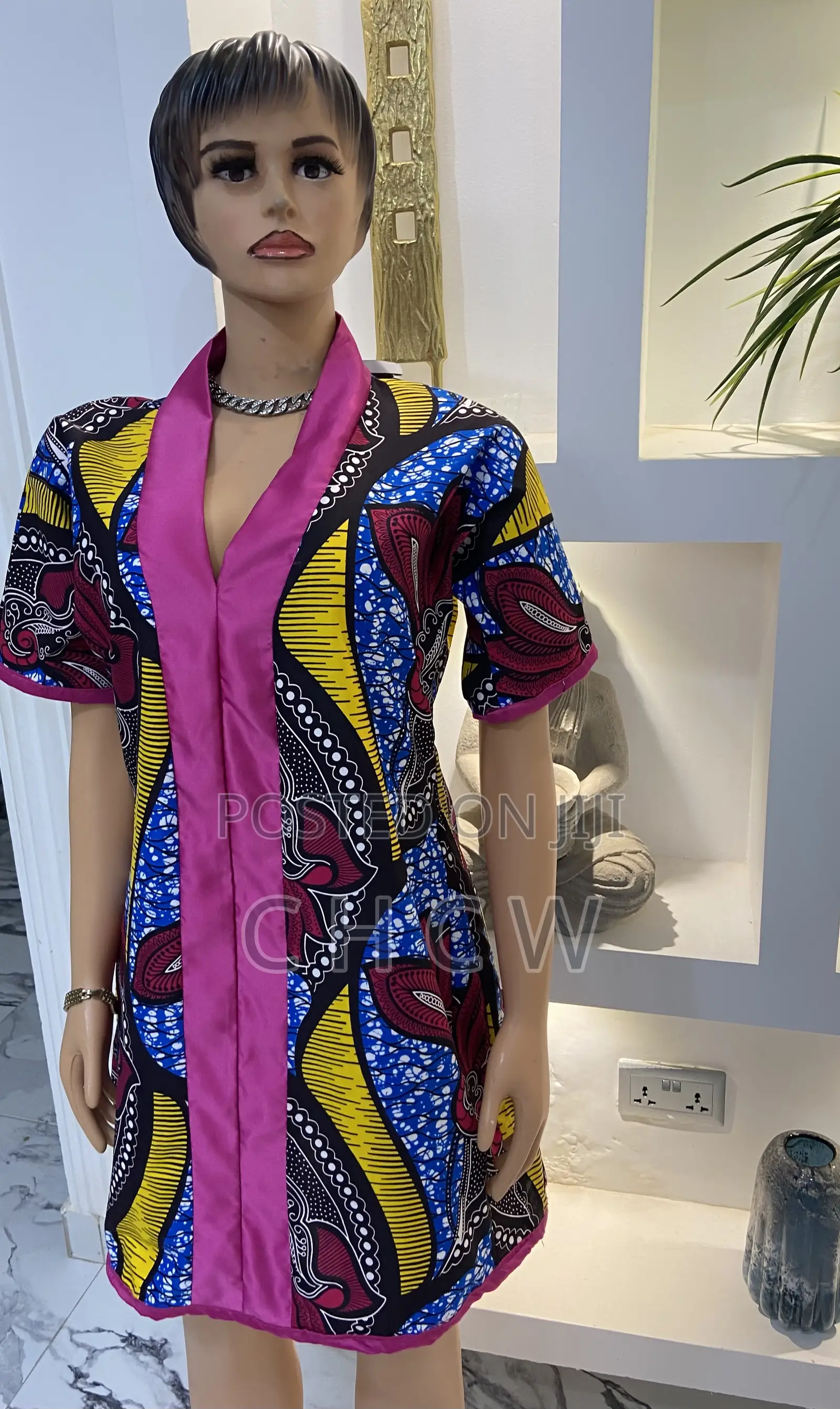 Beautiful Pink Ankara African Print Designed Bubu Dress in Accra ...